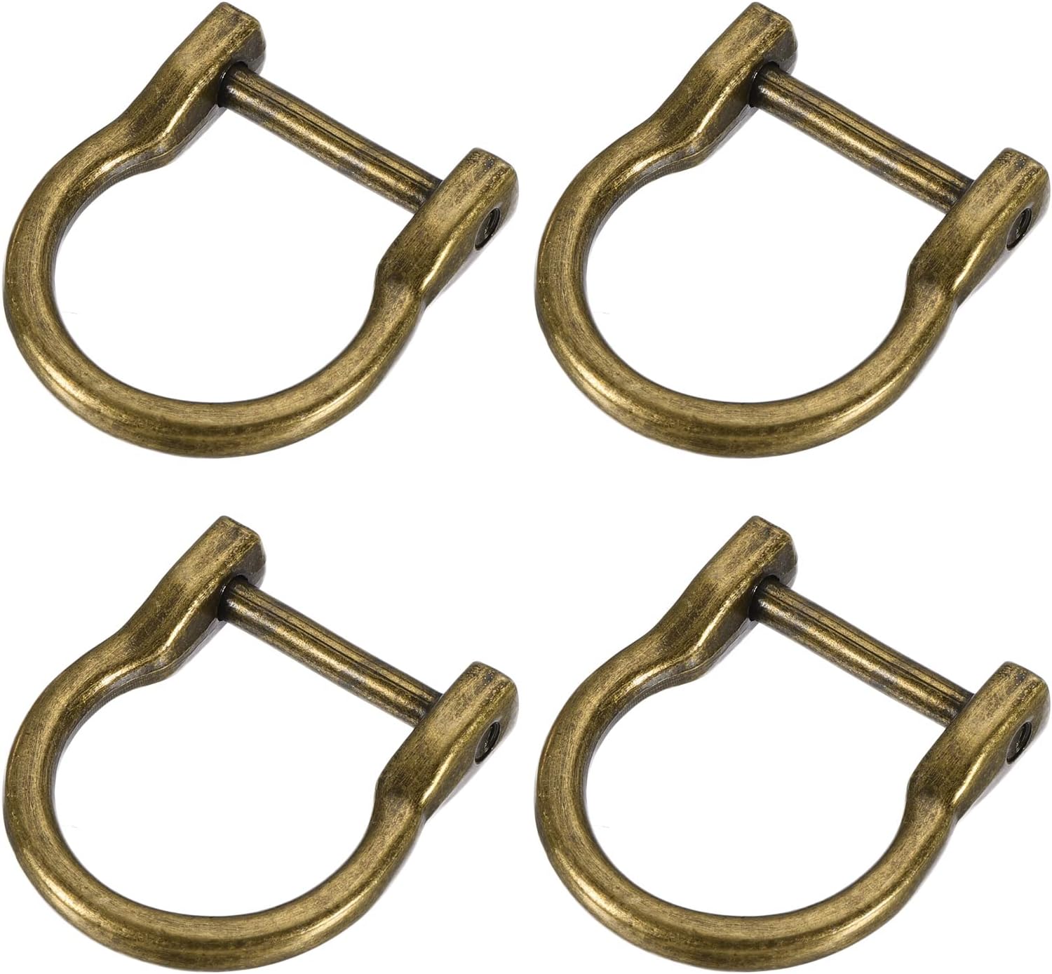 Amazon.com: METALLIXITY Horseshoe D-Rings (23mm) 4pcs, Screw-in U ...