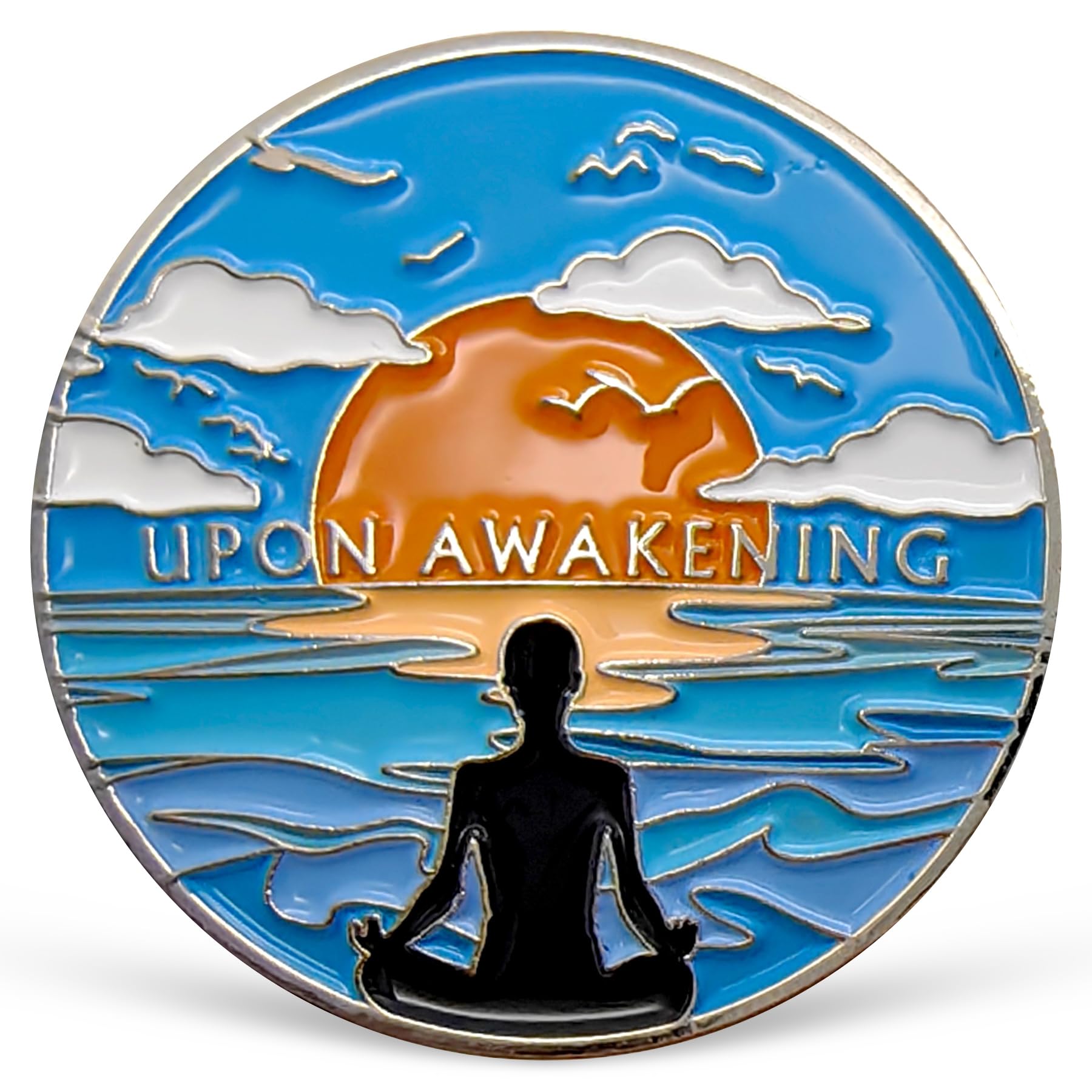 AA Coin Medallion Upon Awakening Sobriety Chip Alcoholics Anonymous ...