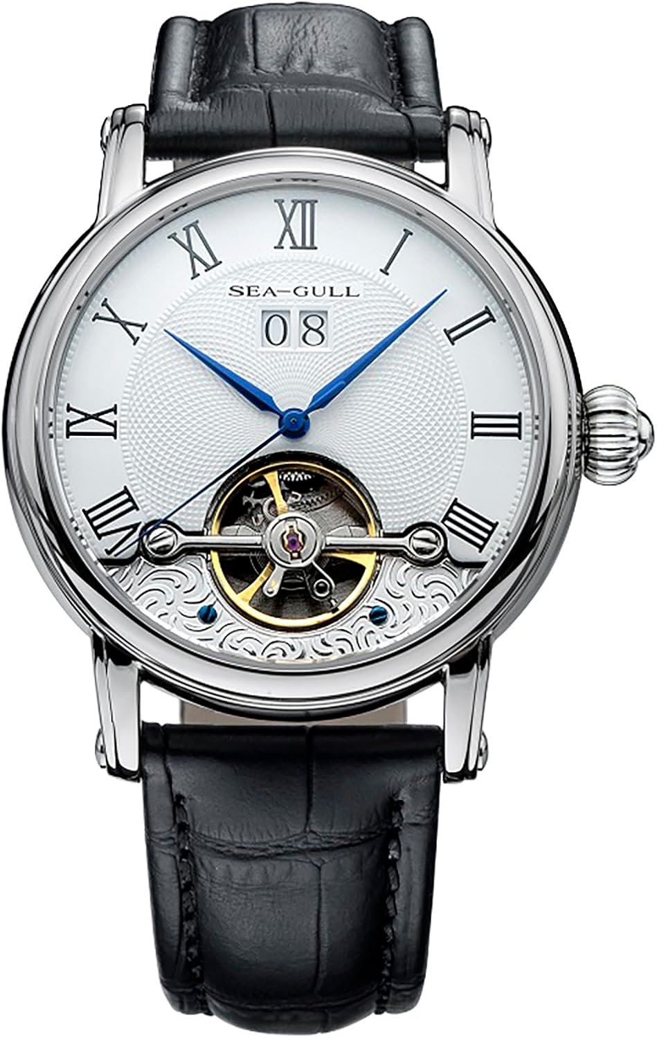 Amazon.com: SEA-GULL Seagull Flywheel Watch Series Men's Classic ...