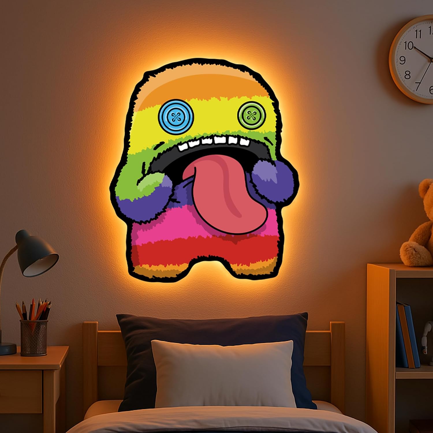 Themed Fuggler Rainbow Oogah Boogah LED Backlit Wallpop : Amazon.co.uk ...