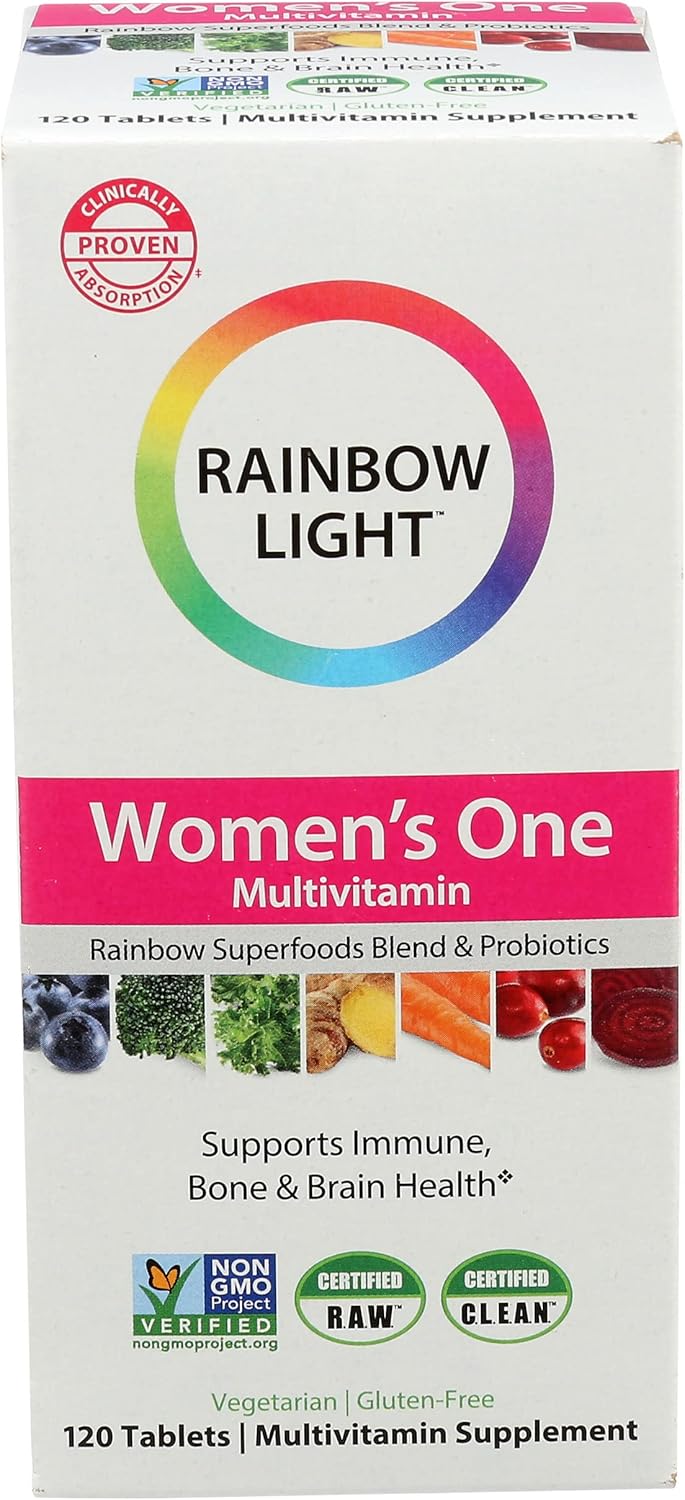 Amazon.com: Rainbow Light Multivitamin Womens One, 120 Count : Health ...