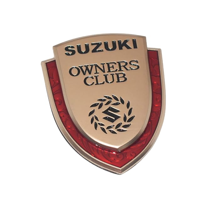 Owners Club Badge Sticker for Suzuki Cars, Metal (2) : Amazon.in: Car ...