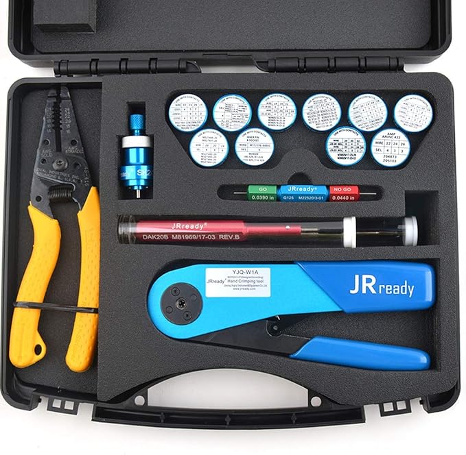 JRready ST1060 Tool Kit,YJQ-W1A Crimper/AFM8 Crimping Tool M22520/2-01 ...