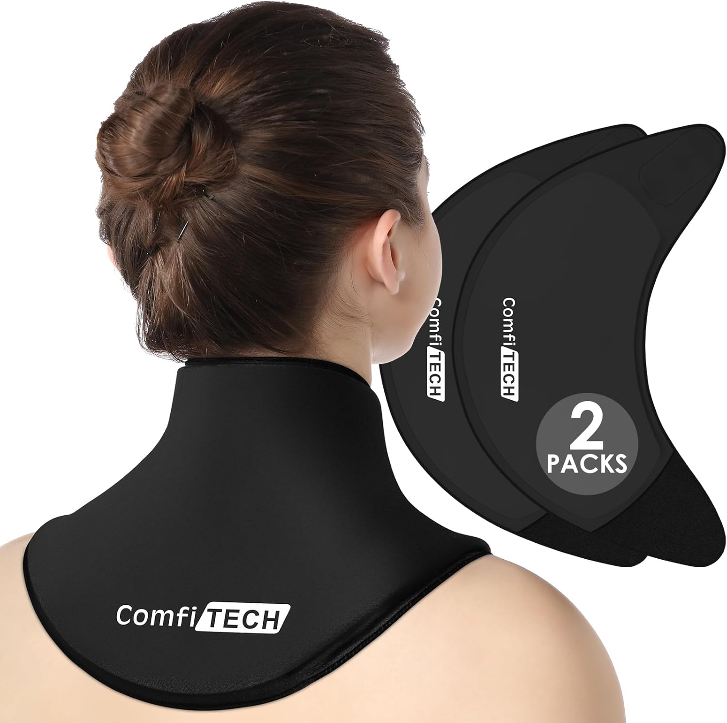 Amazon.com: ComfiTECH Neck Ice Pack Wrap Gel, Cooling Pad for Cervical ...