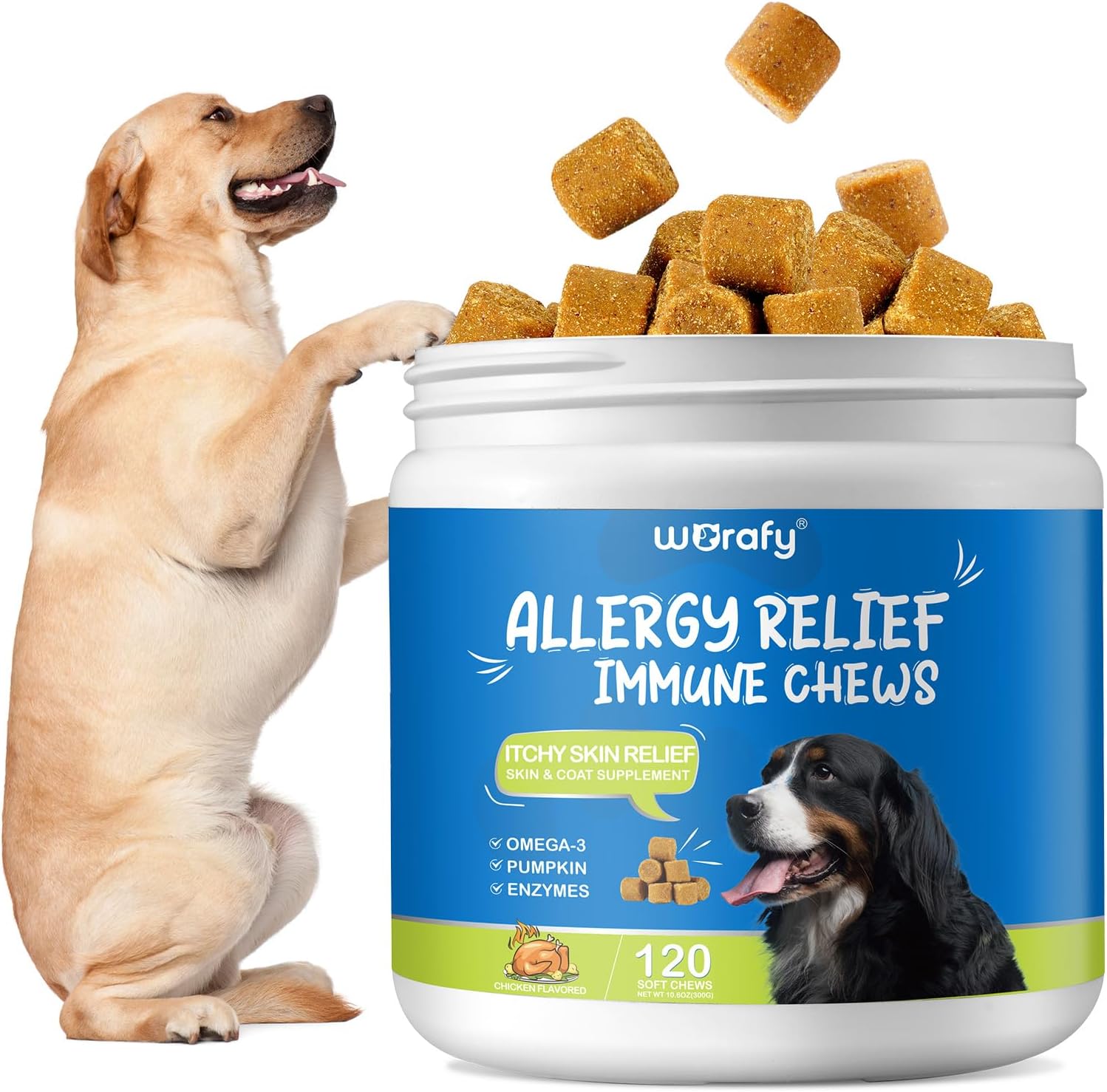 Amazon.com : Allergy Relief Dog Chews - Allergy Relief Dog Treats w ...