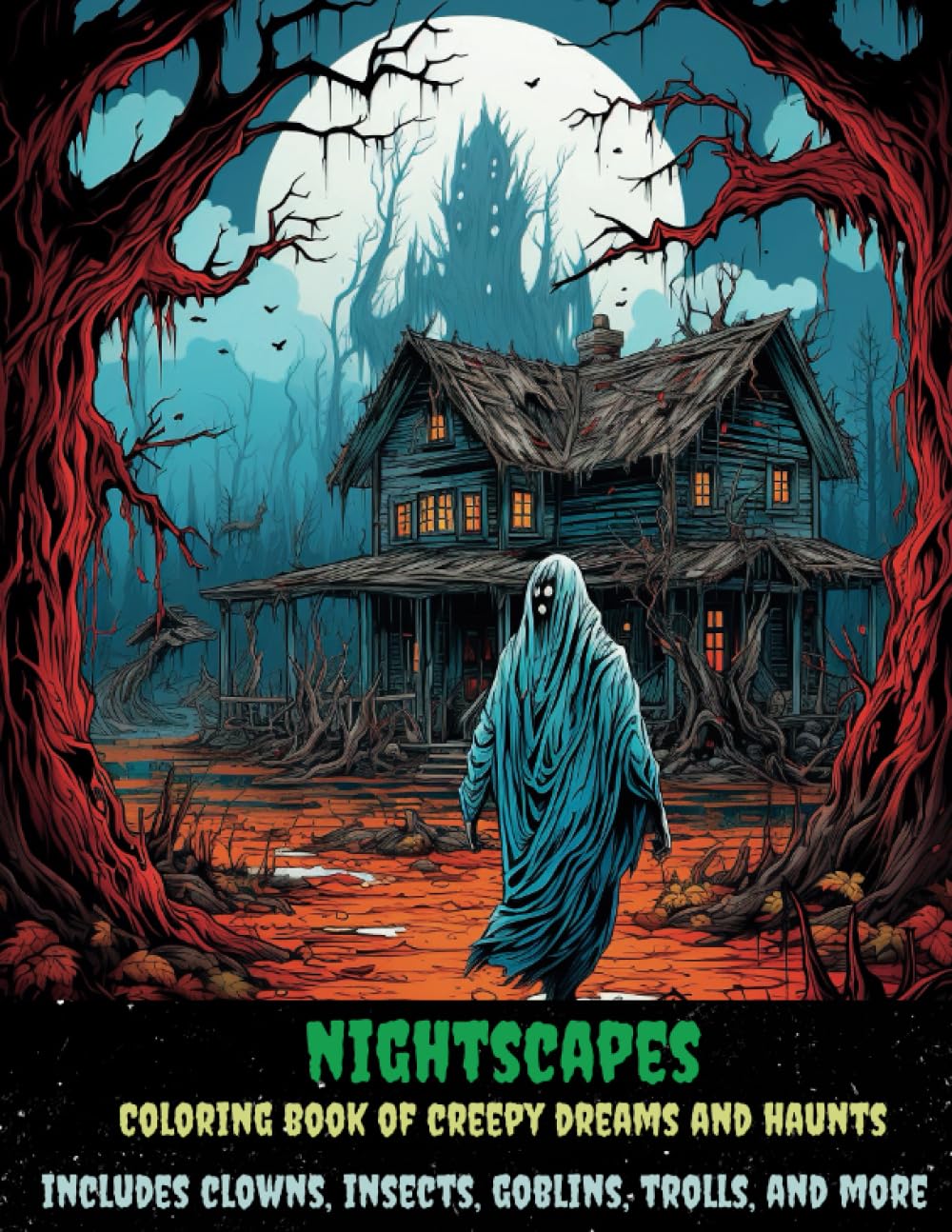 Amazon.com: Nightscapes Coloring Book of Creepy Dreams and Haunts ...