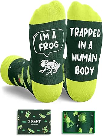Amazon.com: Zmart Frog Gifts for Women Men - Frog Socks Sea Animal ...