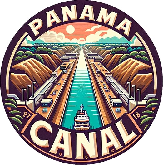 Amazon.com: Panama Canal Mementos Souvenir Die Cut Decorative Flat ...
