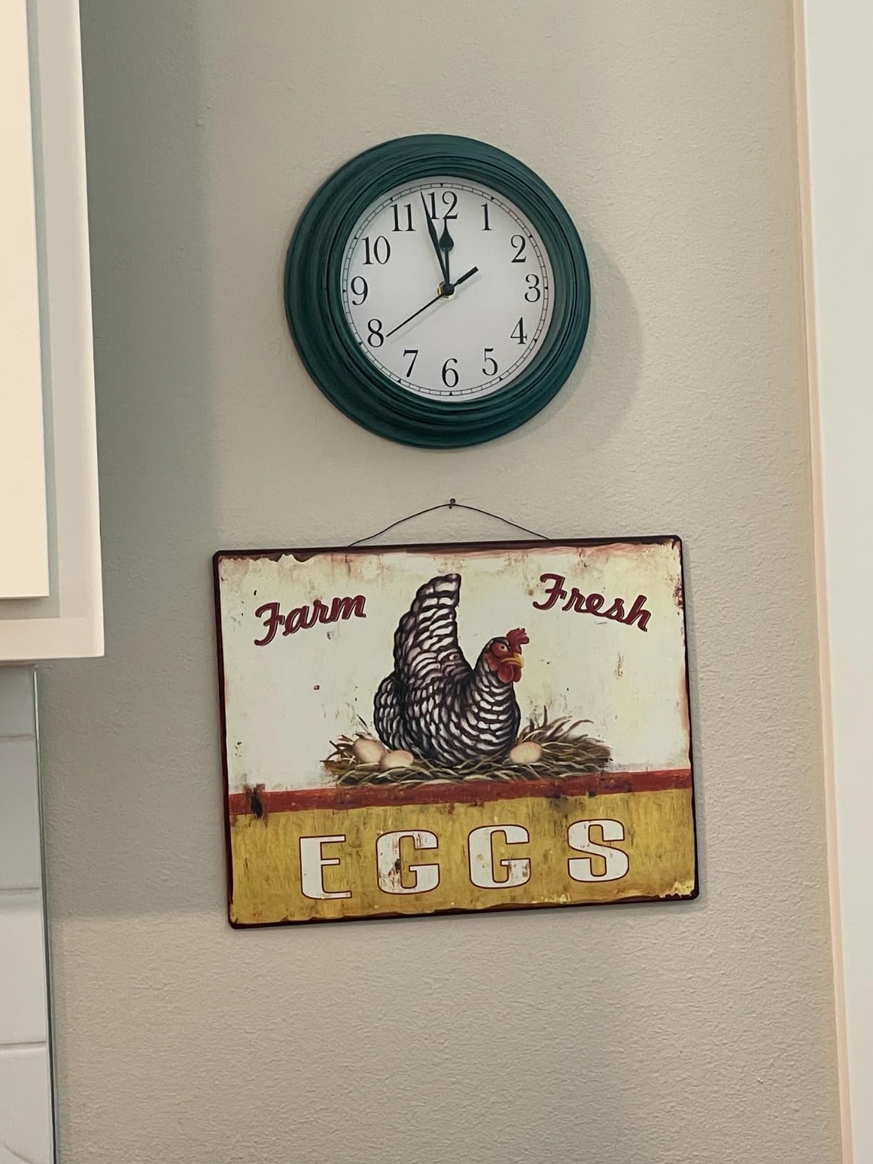 Amazon.com: Mofine Wall Clock for Living Room Decor, Small Kitchen Wall ...