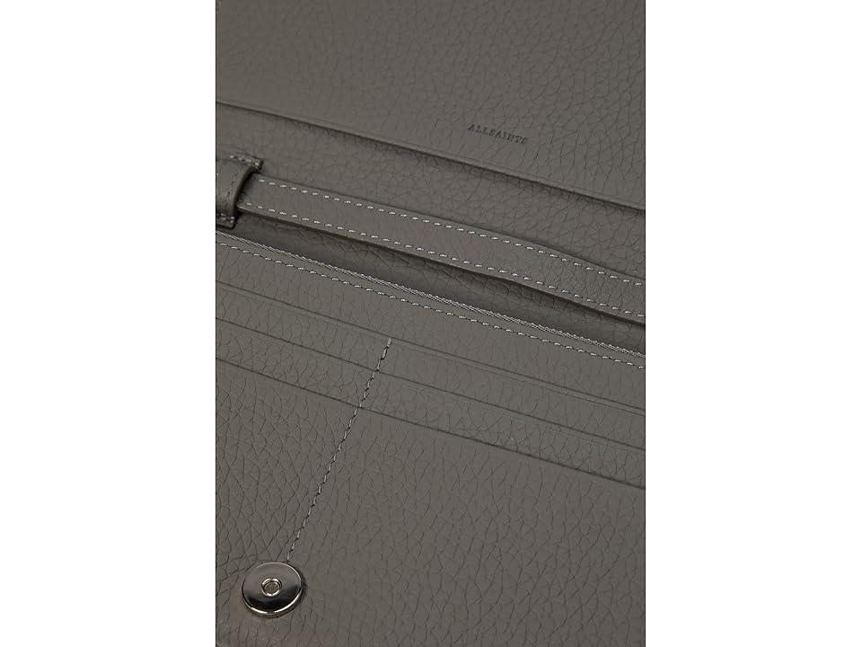 Allsaints Fetch Chain Crossbody Wallet (Storm Grey) Cross Body Handbags ...