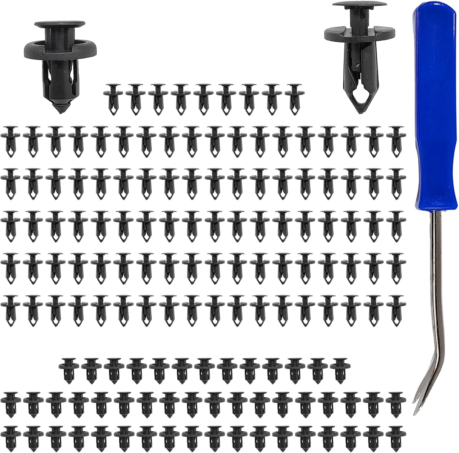 Amazon.com: Dickno 150PCS Car Retainer Clips, 2 Sizes Push Type Bumper ...