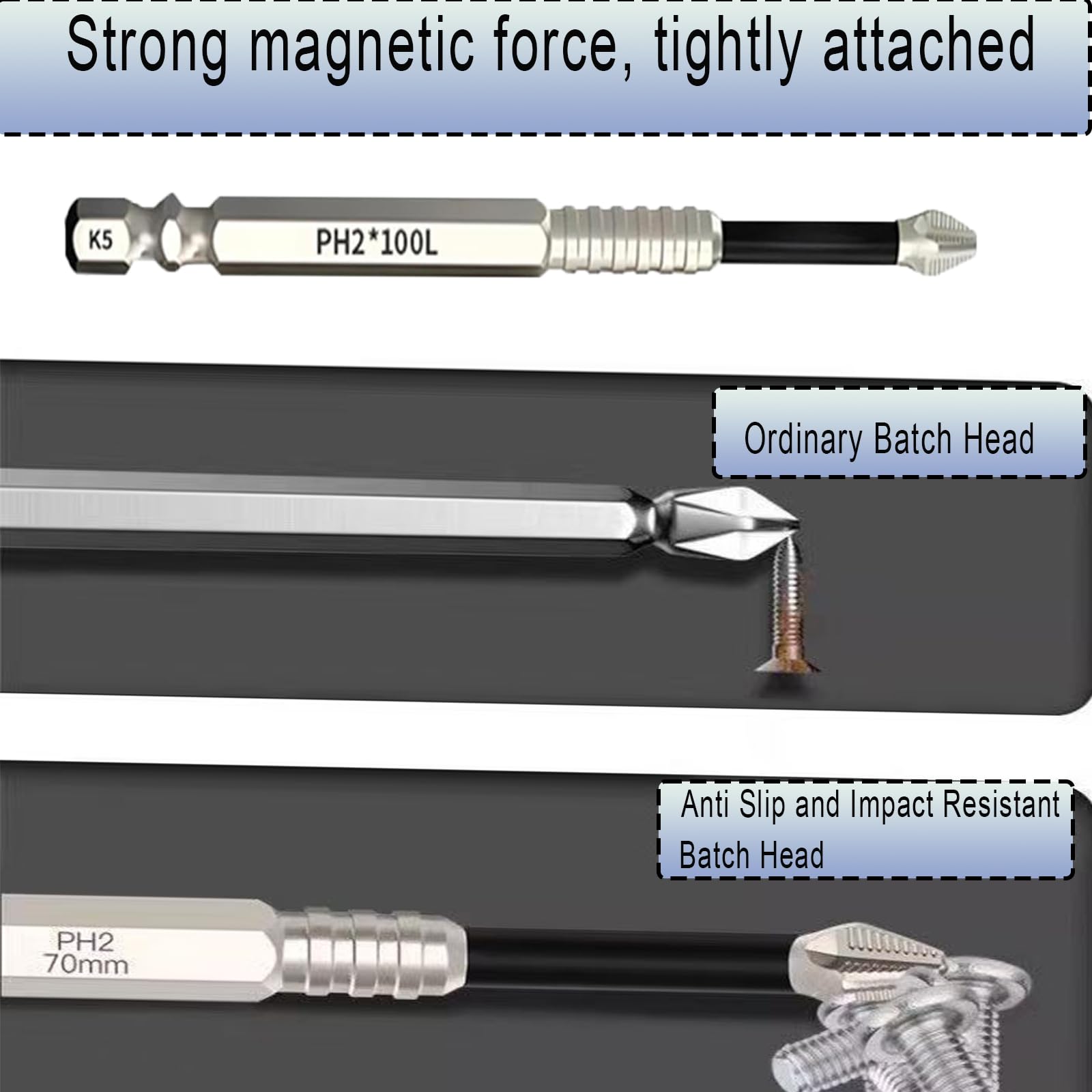 Snapklik.com : 9pcs Strong Magnetic Screwdriver Drill Bit Set ...