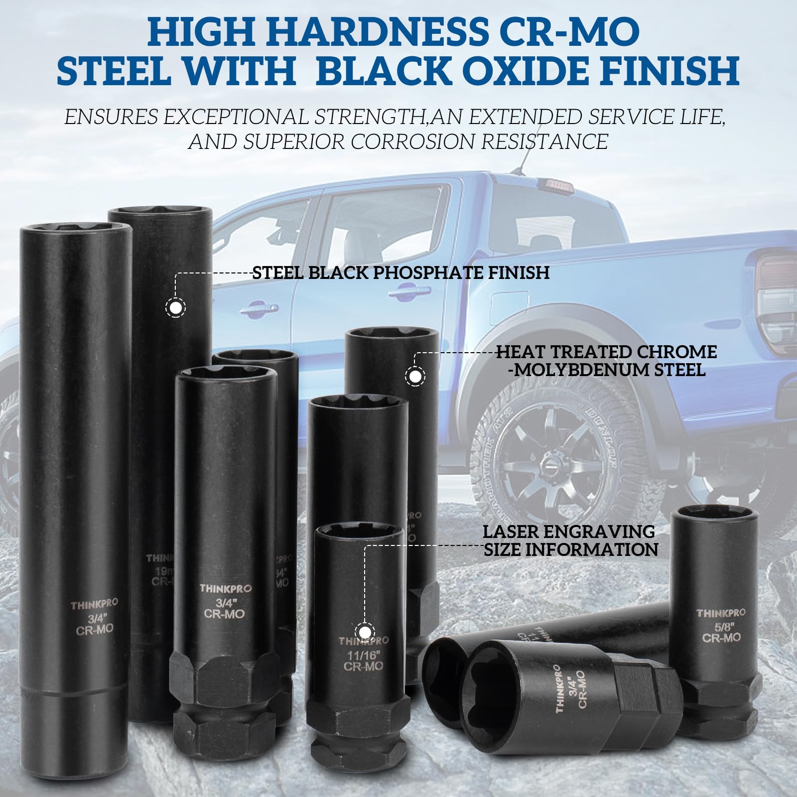 Snapklik.com : Wheel Lock Removal Kit 10 Piece, Spline Hex Master Key ...