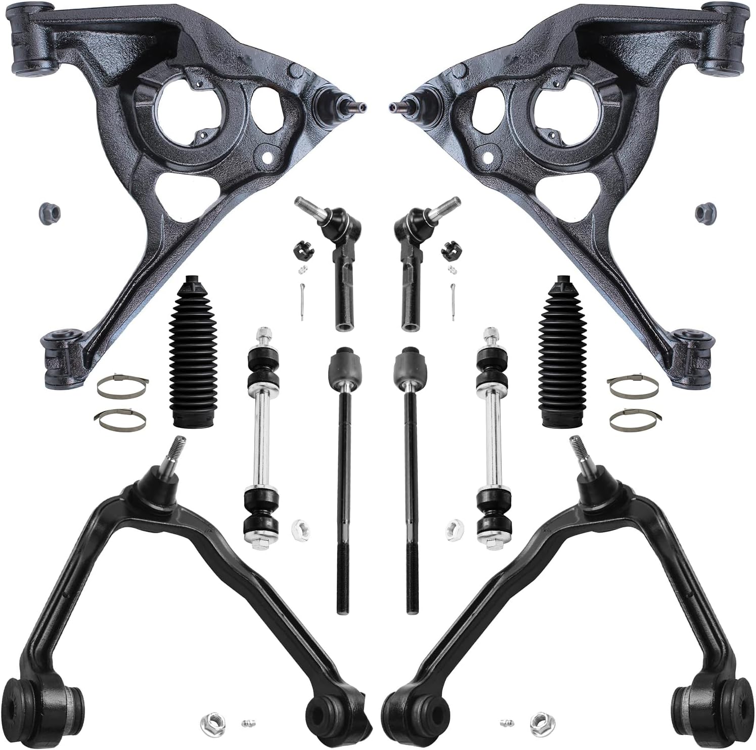 Amazon.com: Detroit Axle - Kit de brazos de control delanteros de 12 piezas para Chevy GMC ...