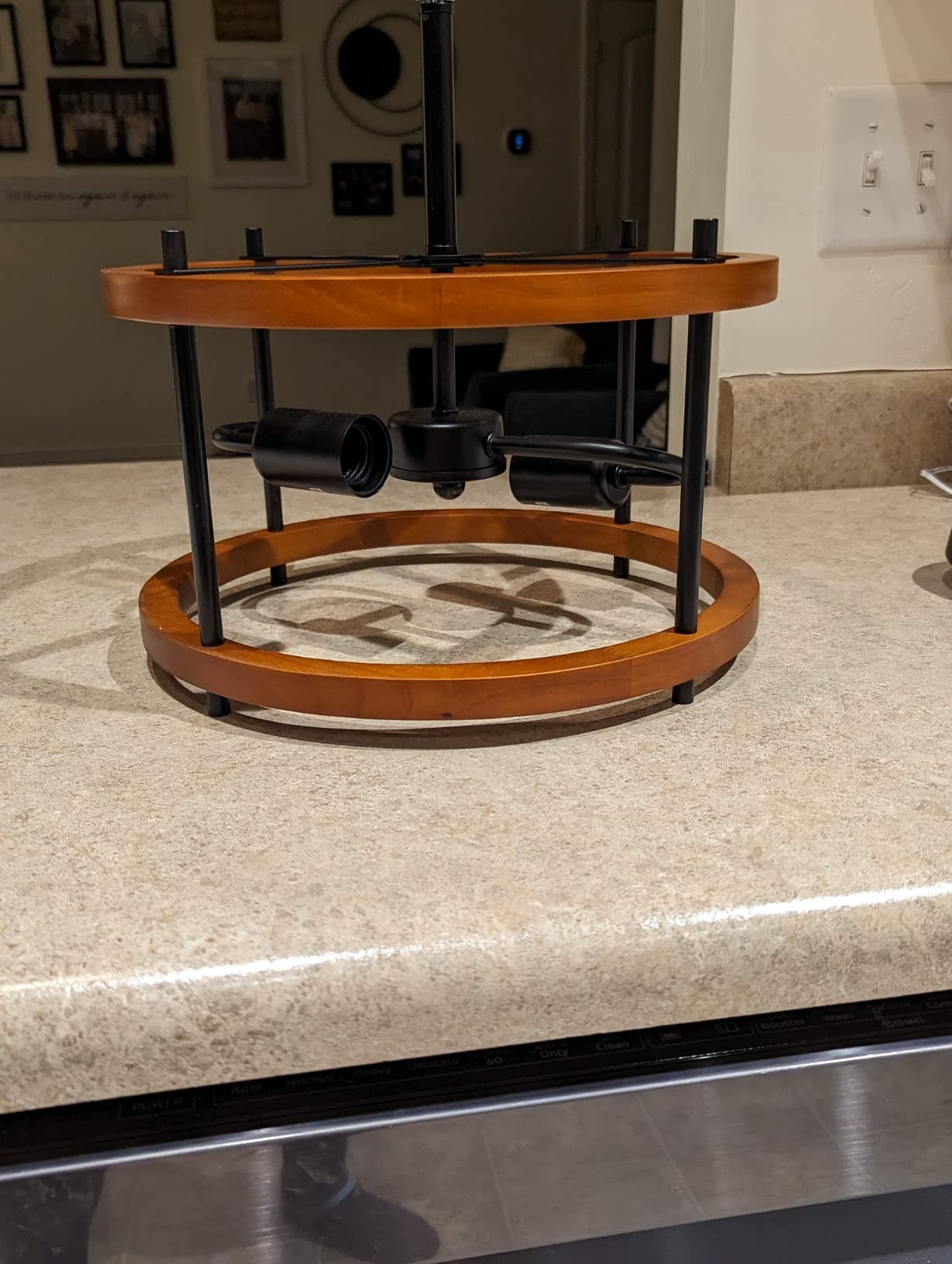 $2/mo - Finance Industrial Semi Flush Ceiling Light Fixture, Matte ...