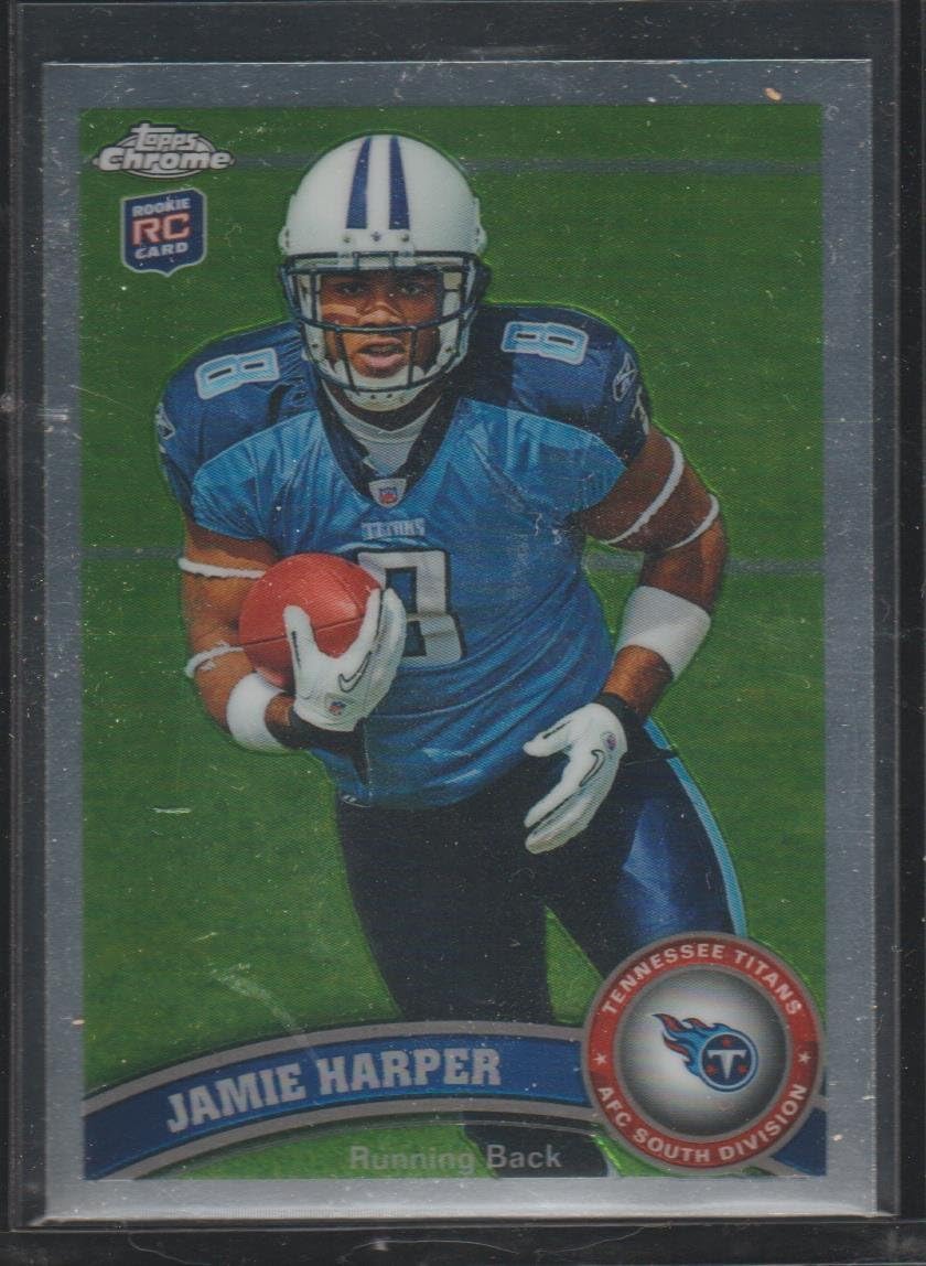 2011 Topps Chrome Jamie Harper Titans Rookie Football Card #181 at ...