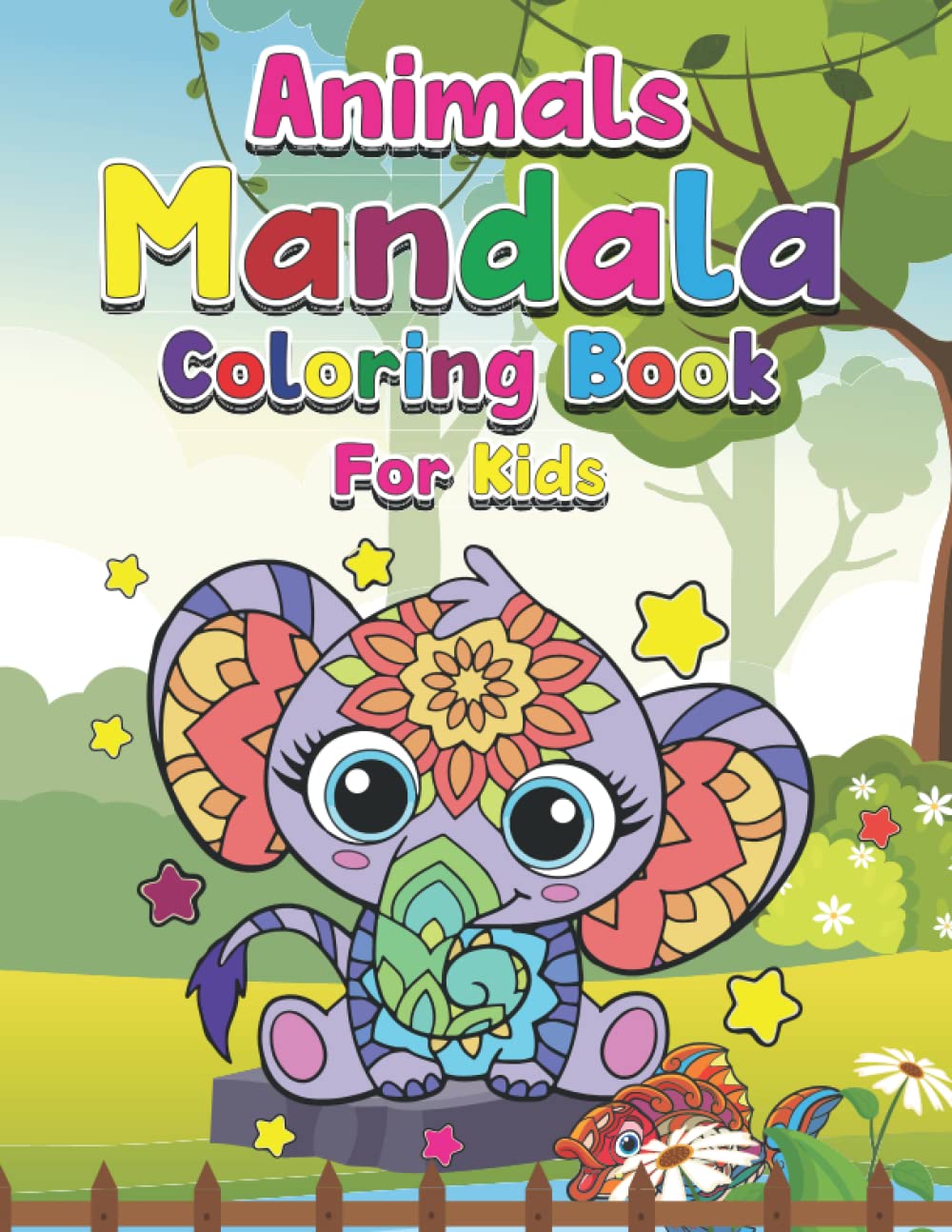 Animals Mandala Coloring book for kids: Cute Animals Coloring book for ...