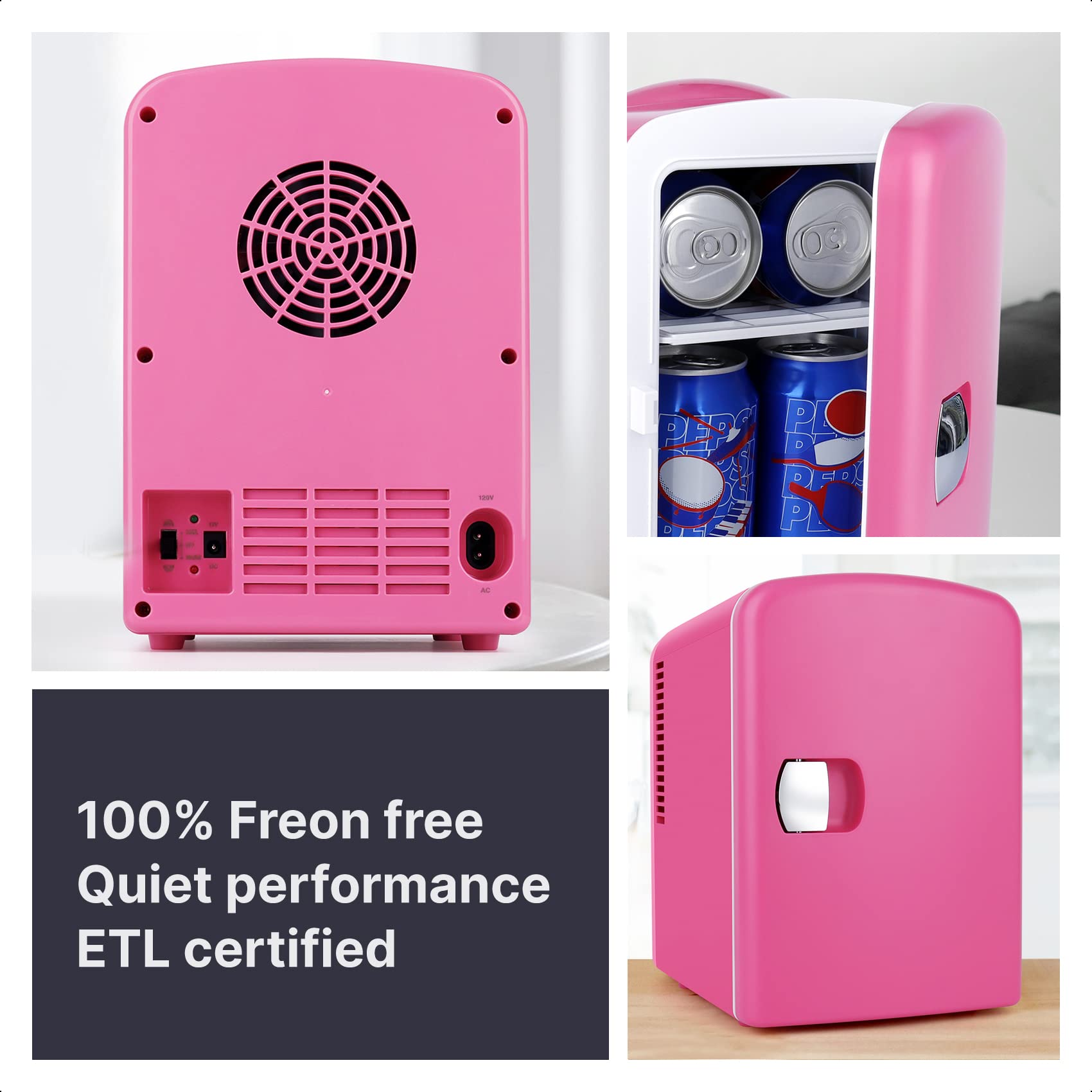 Snapklik.com : Mini Fridge Chilling And Warming, AC/DC Power Portable ...