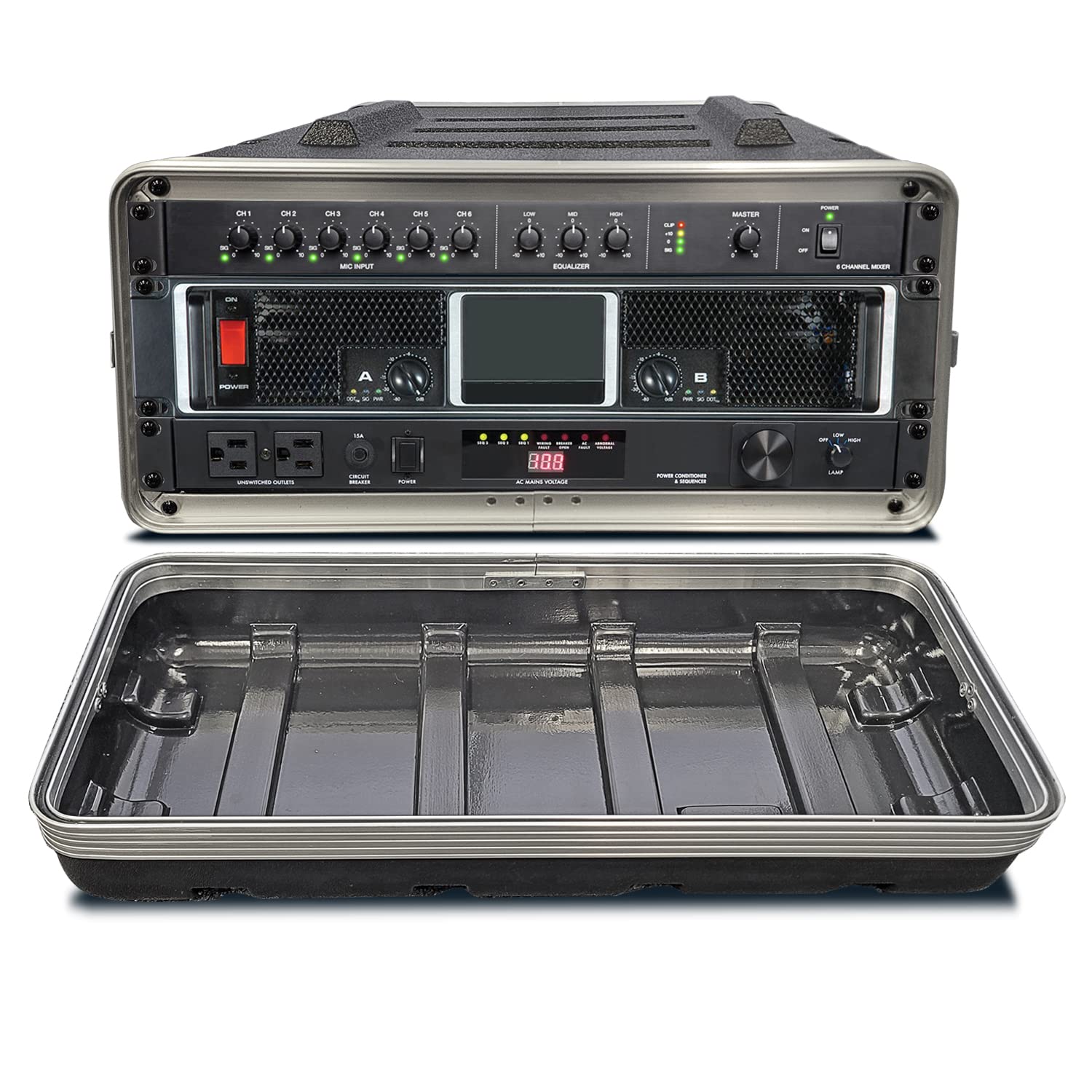 Snapklik.com : AxcessAbles 4U 19-Inch Depth Portable Equipment Rack ...