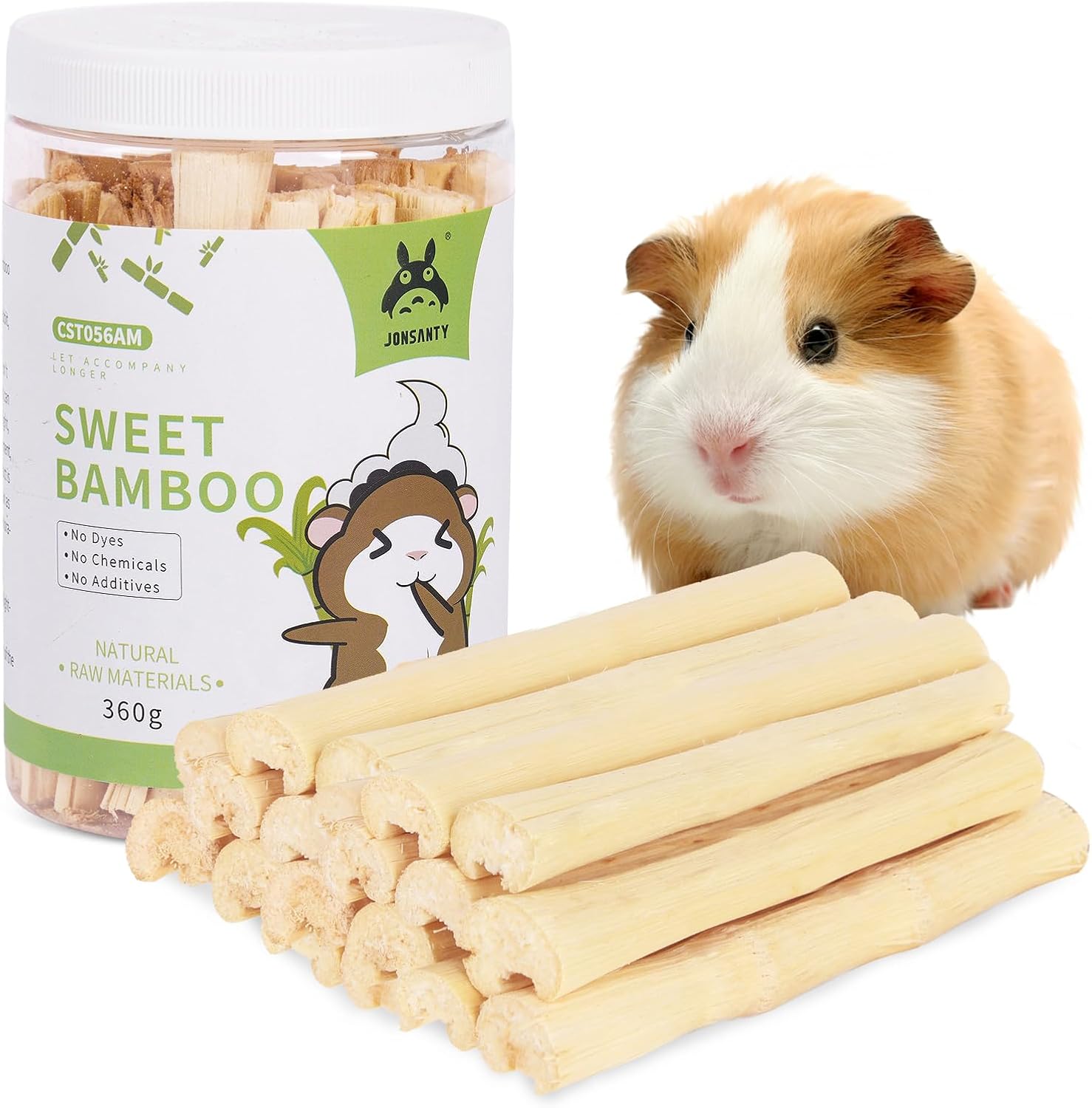 Amazon.com : JONS NTY 330g Natural Sweet Bamboo, Rabbit Guinea Pig ...