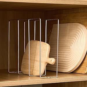 Amazon.com - Blulu U Shaped Cookie Sheet Organizer for Cabinet Baking ...