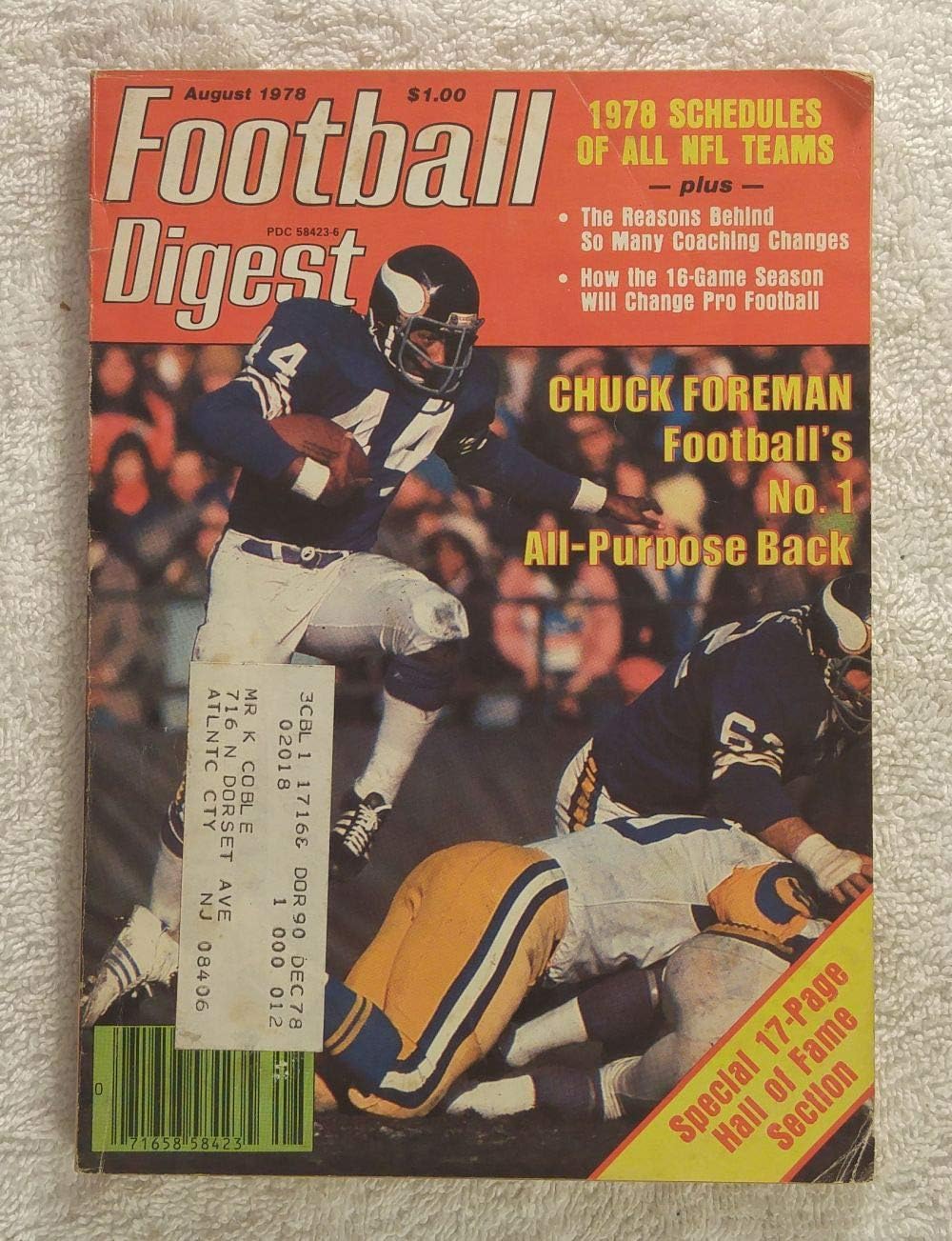 Amazon.com: Chuck Foreman - Minnesota Vikings - Football's No. 1 All ...