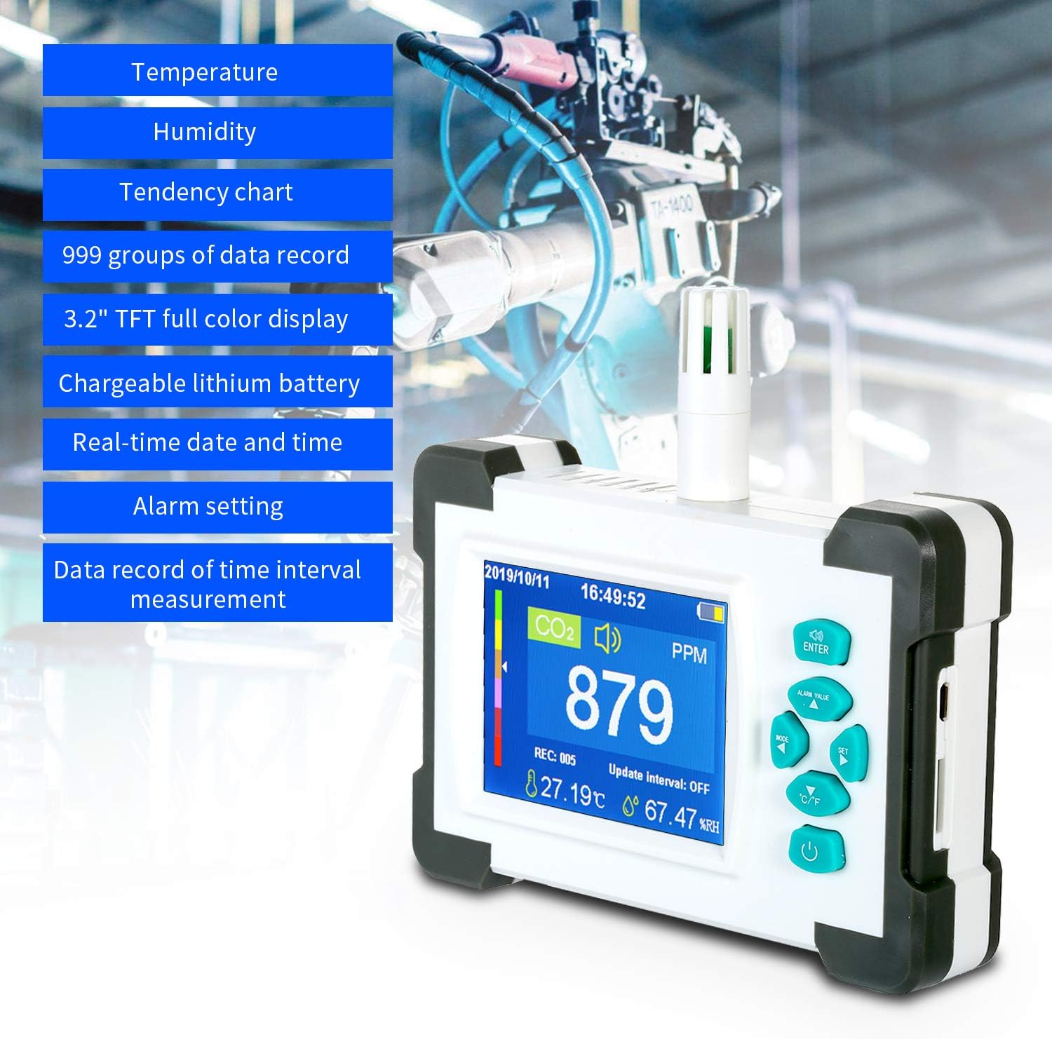 Test, Measure & Inspect Update CO2 Monitor,KKmoon Carbon Dioxide Co2 ...