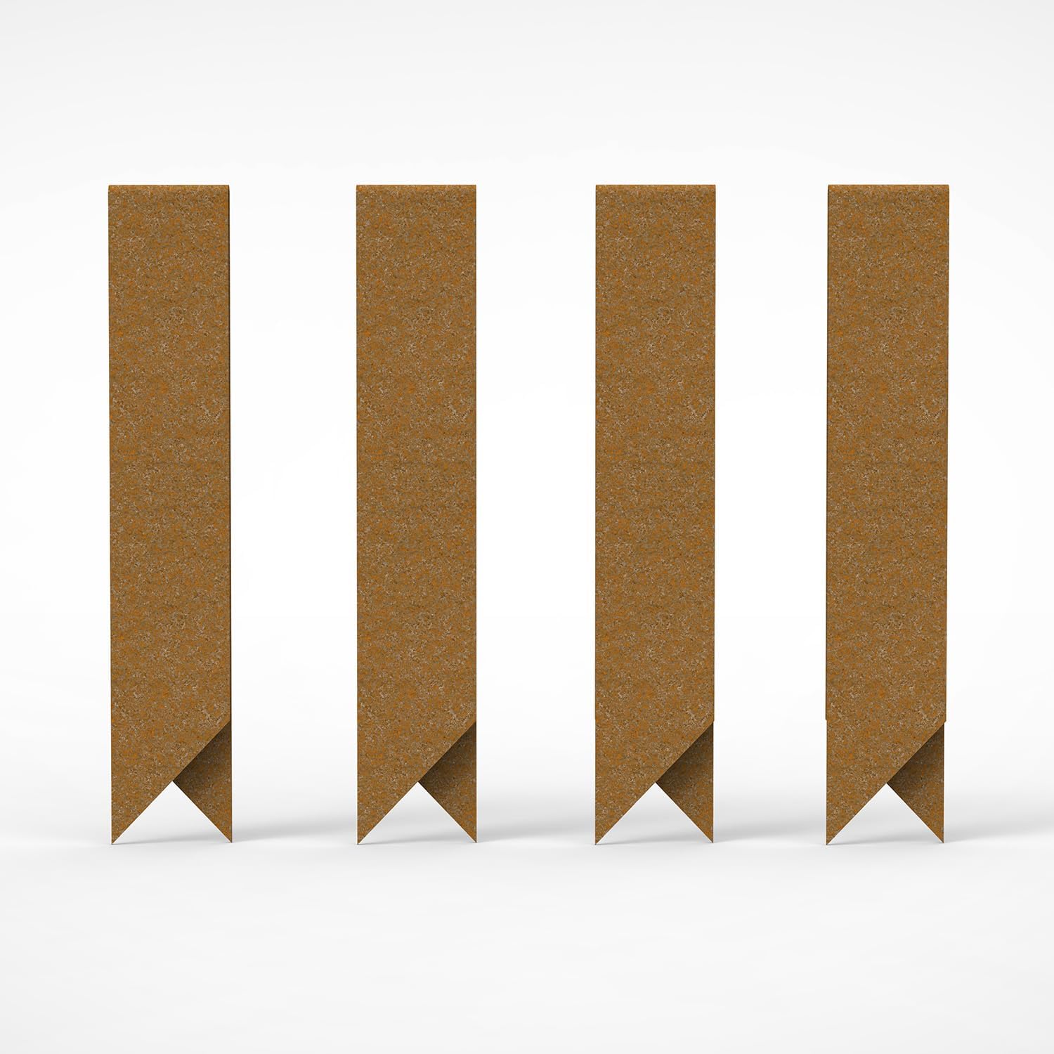 Amazon.com : MerxCompro Corten Steel Landscape Edging Connector ...
