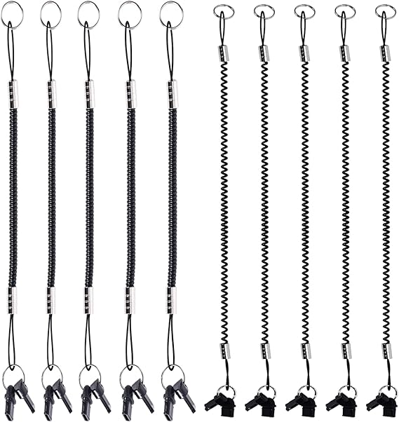 XRONG Stylus Tether 10 Pack of Detachable Elastic Coil Lanyards/Tether ...