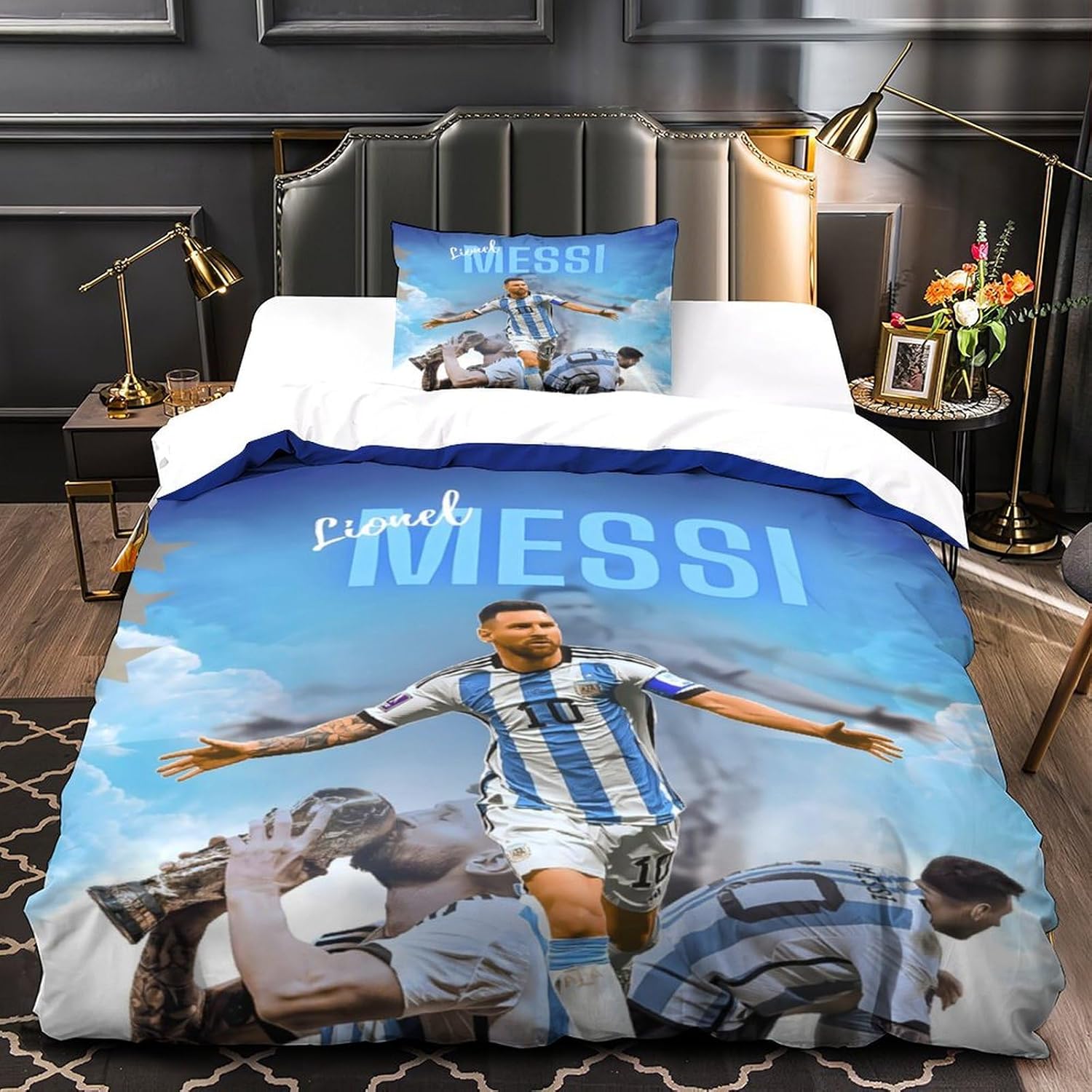 ZZBNECAKE Messi Messi 3D Print Football Duvet Cover Comforter Covers ...