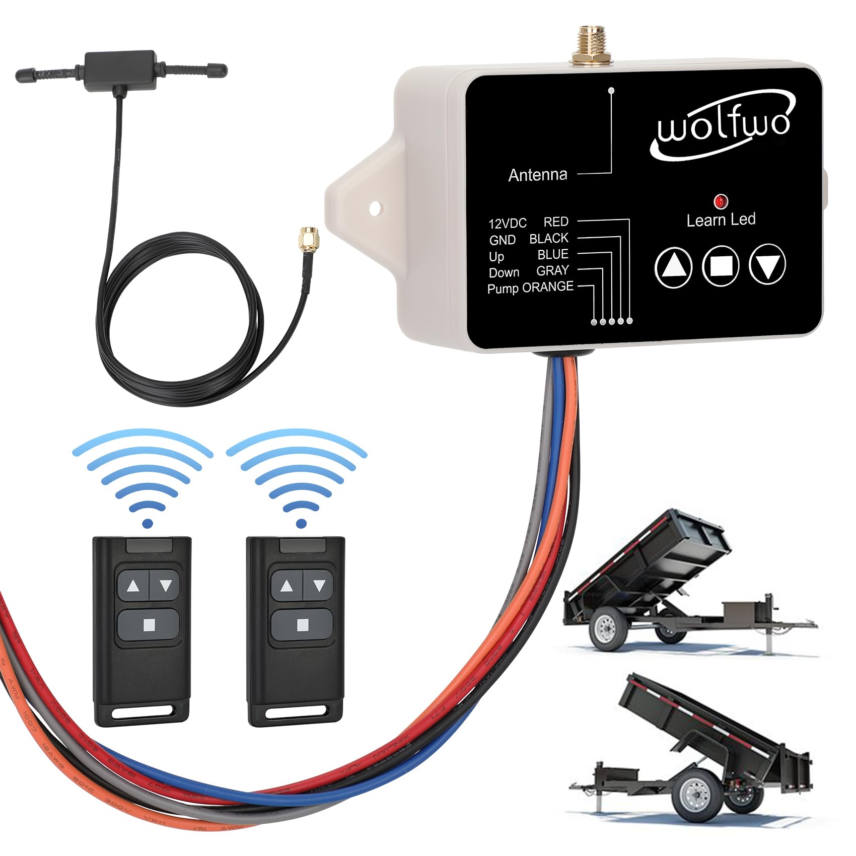 Dump Trailer Wireless Remote Kit Remote Control Lawnmower Wireless Dump ...
