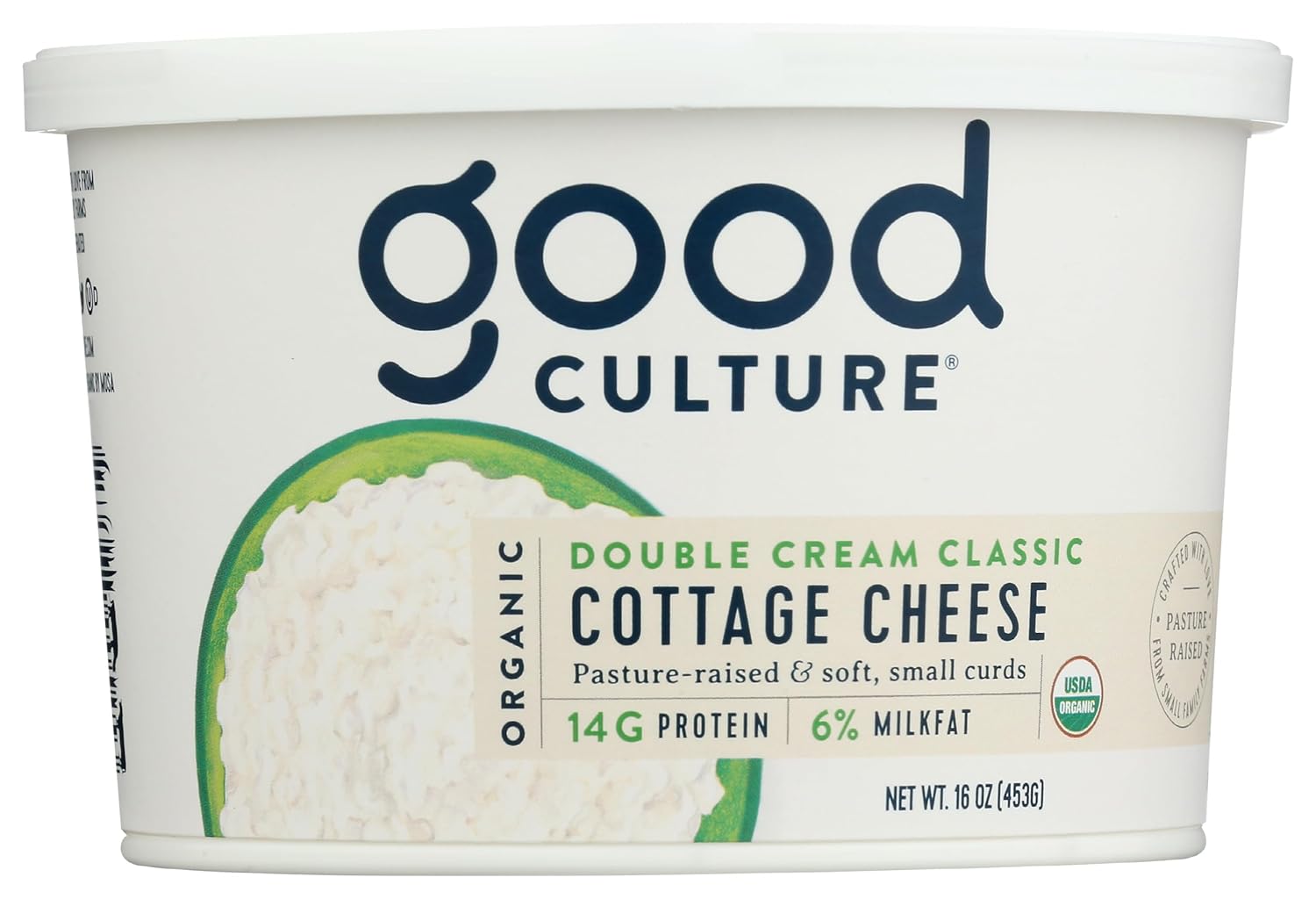 Amazon.com: Good Culture, Organic Cottage Cheese - Double Cream 6%, 16 ...