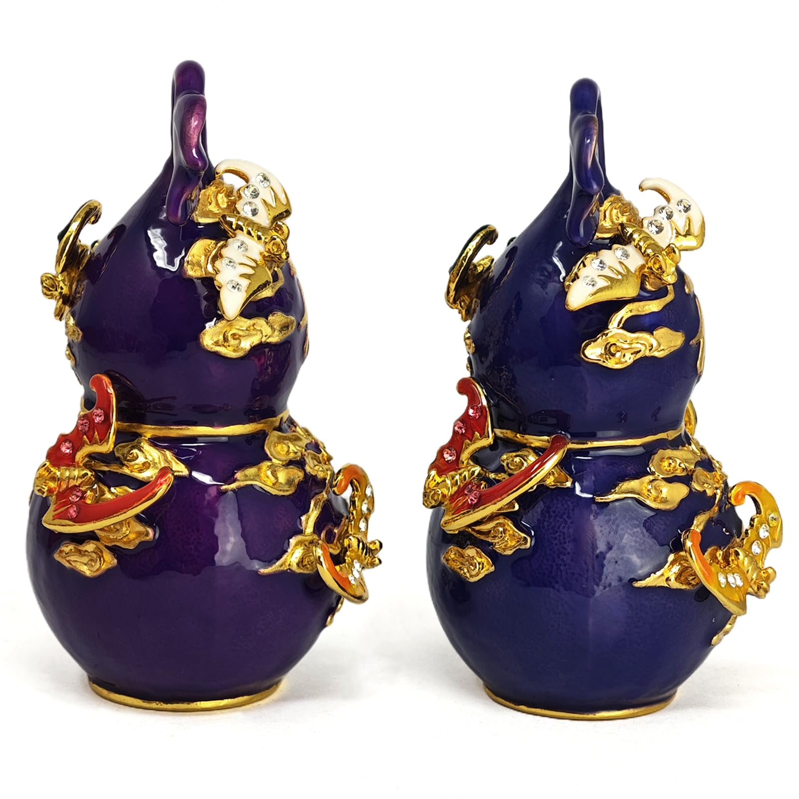 Gourd Water Bottle Brass Good Luck Wu Lou Hu Lu Gourd Chinese Feng Shui ...