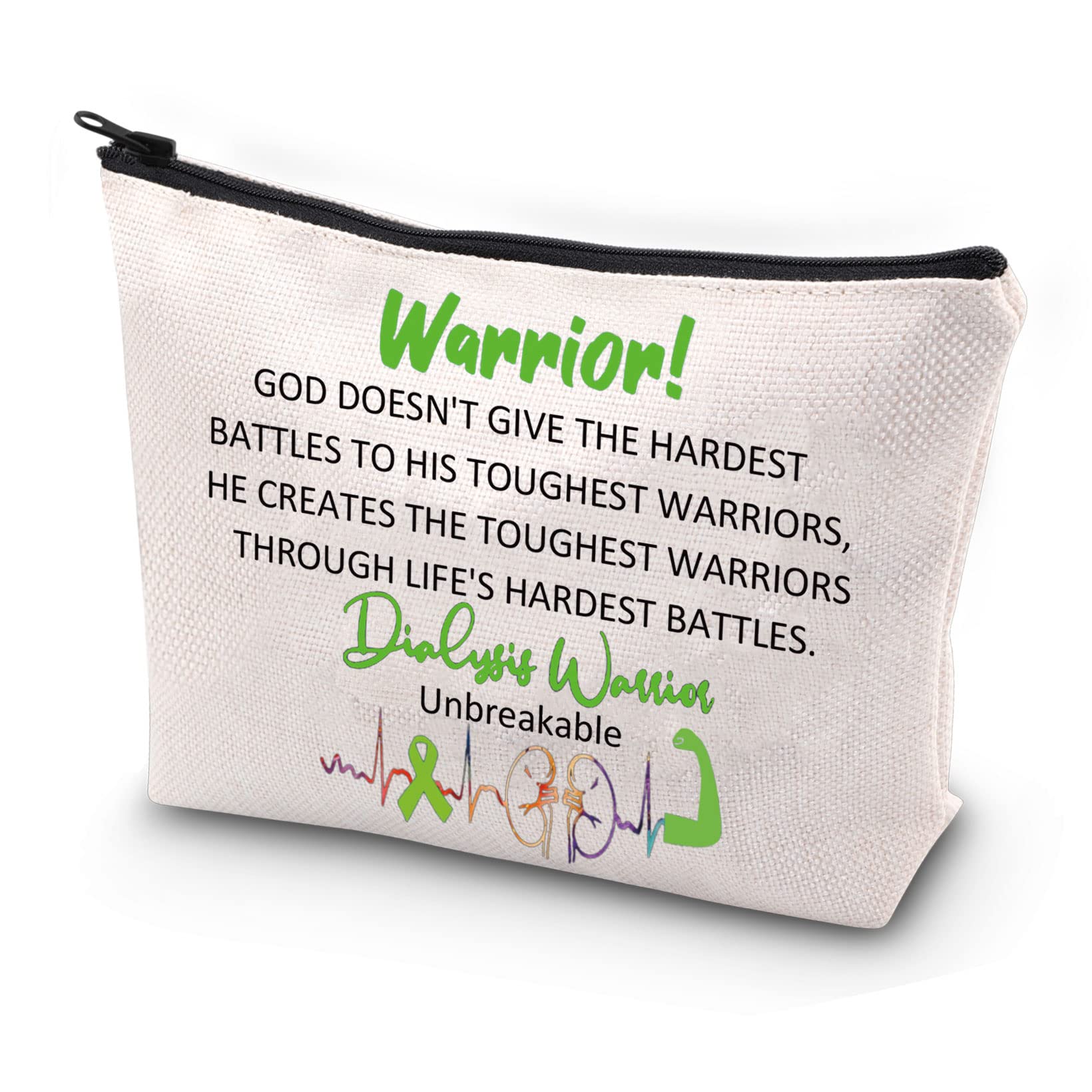 Amazon.com: JYTAPP Dialysis Awareness Gift Warrior Makeup Bag Dialysis ...