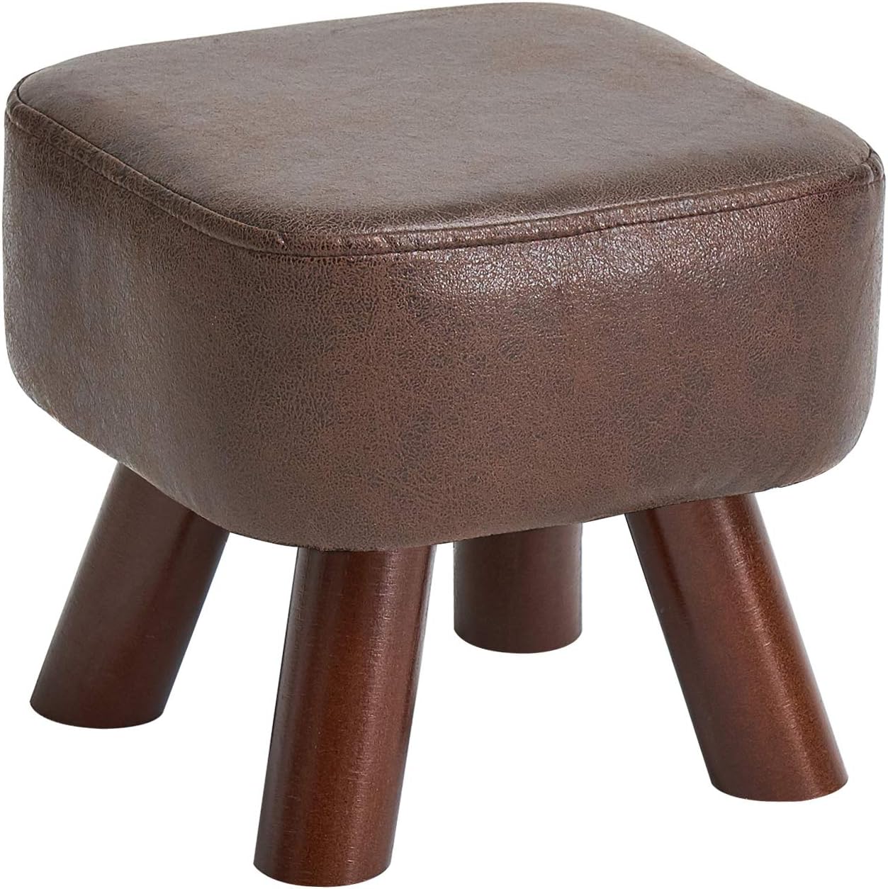 Amazon.com: IBUYKE Footstool Solid Wood Ottoman Small Stool Sofa Tea ...