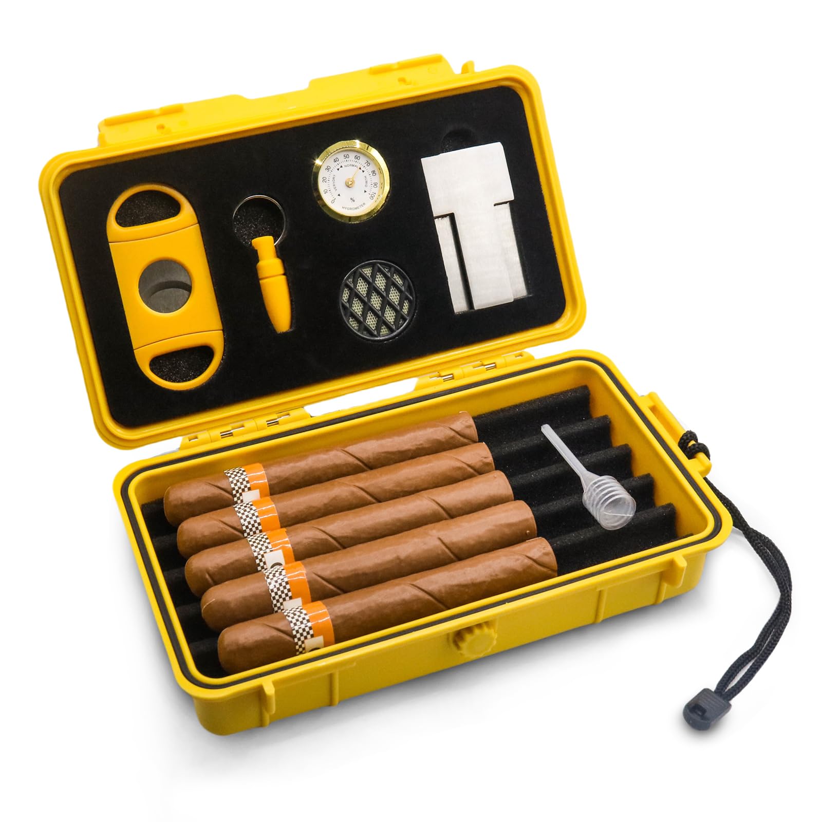 Amazon.com: INFINITKIN Travel Cigar Humidor Box | Waterproof ...