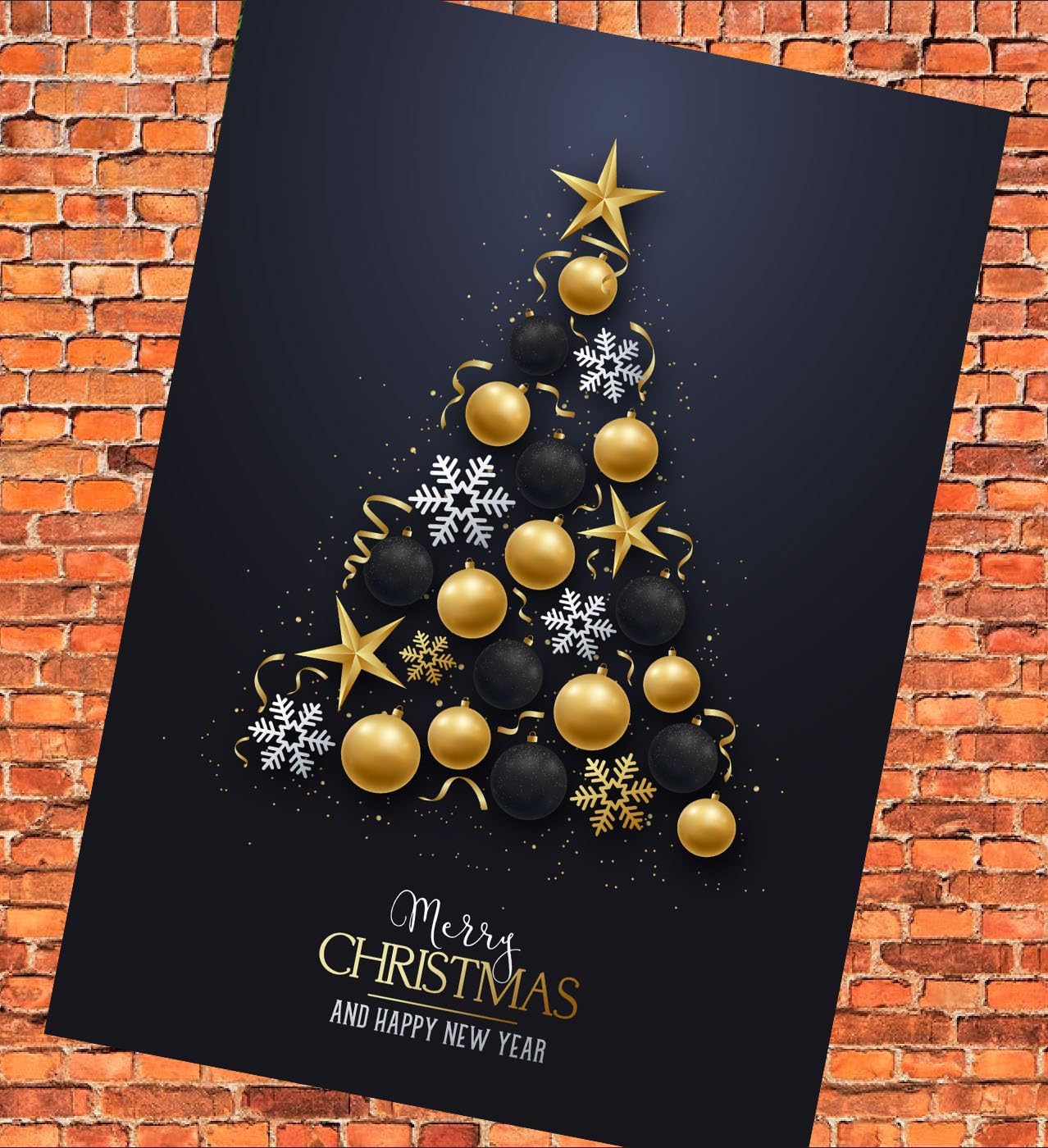 Xmas Merry Christmas Poster Retail Shop Display Notice Sign Very Large ...