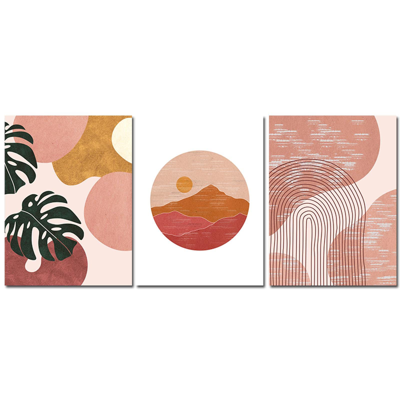 Bohemian Kunstprints 6 Stks/set Boho Minimalistische Canvas Print