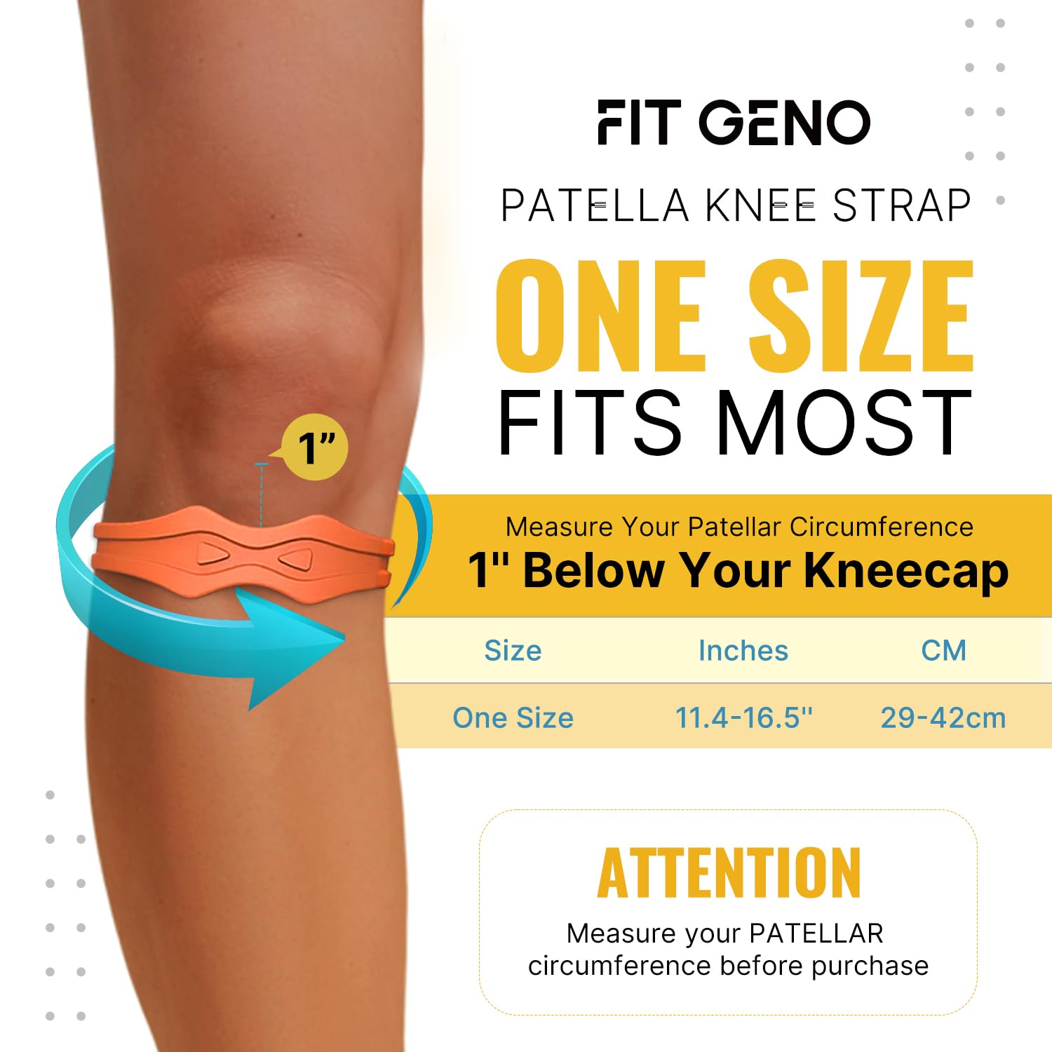 Snapklik.com : Fitgeno Knee Strap Patella Support: Knee Band For ...