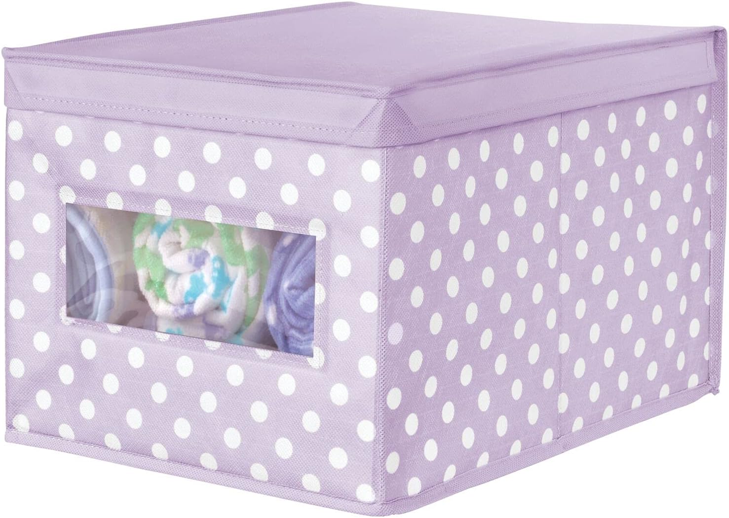 mDesign Large Soft Storage Box — Fabric Wardrobe Organiser — Neat ...