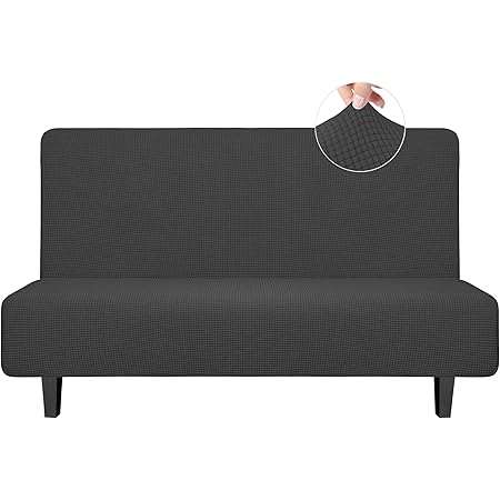 Amazon.com: Armless Futon Cover Stretch Sofa Bed Slipcover Protector ...