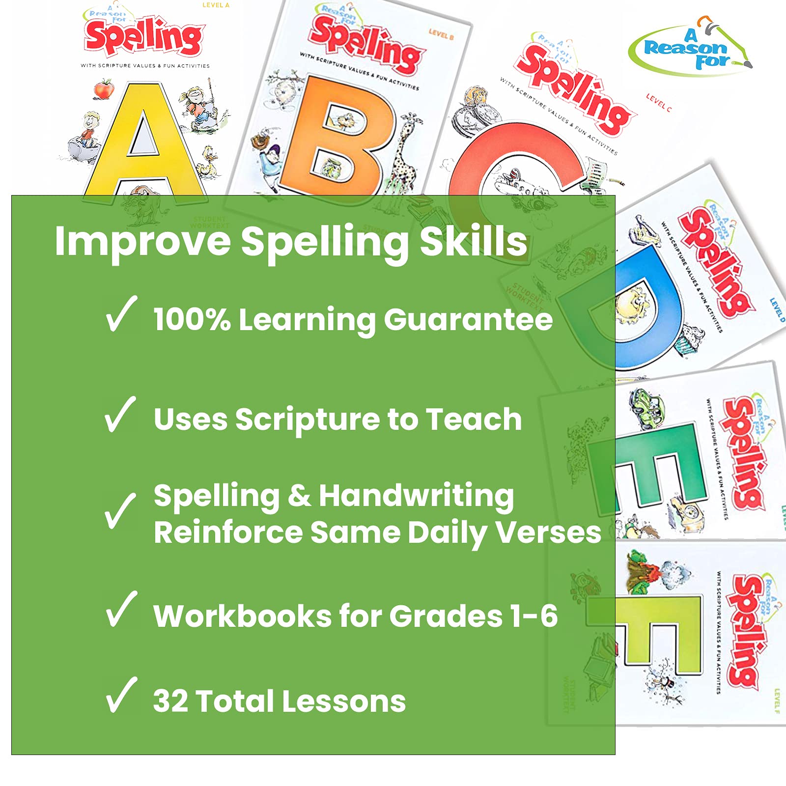 Snapklik.com : 2nd Grade Spelling Student Workbook Level B By A Reason ...