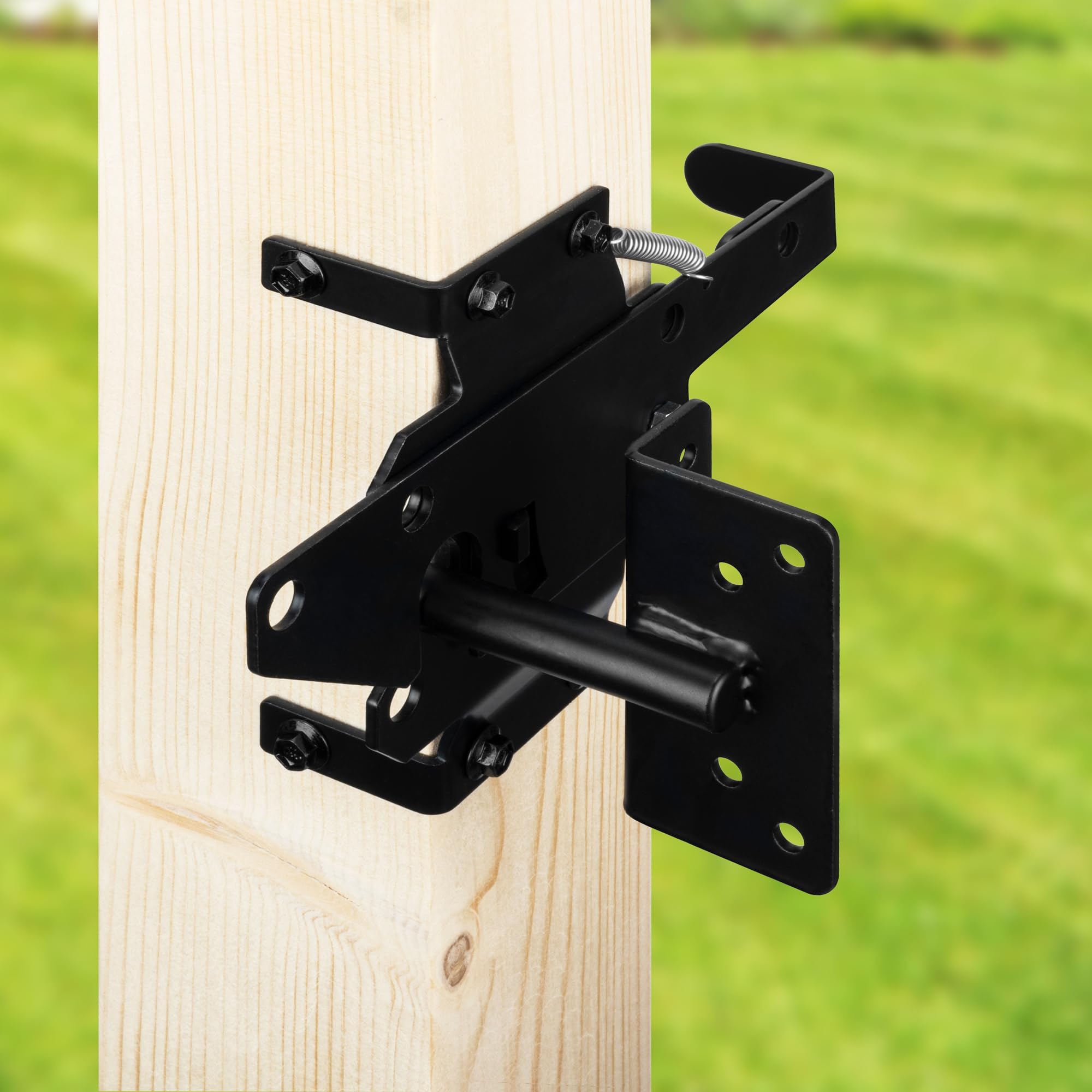 Amazon.com: YONSIN Self Locking Gate Latch Heavy Duty for Wooden Fence ...