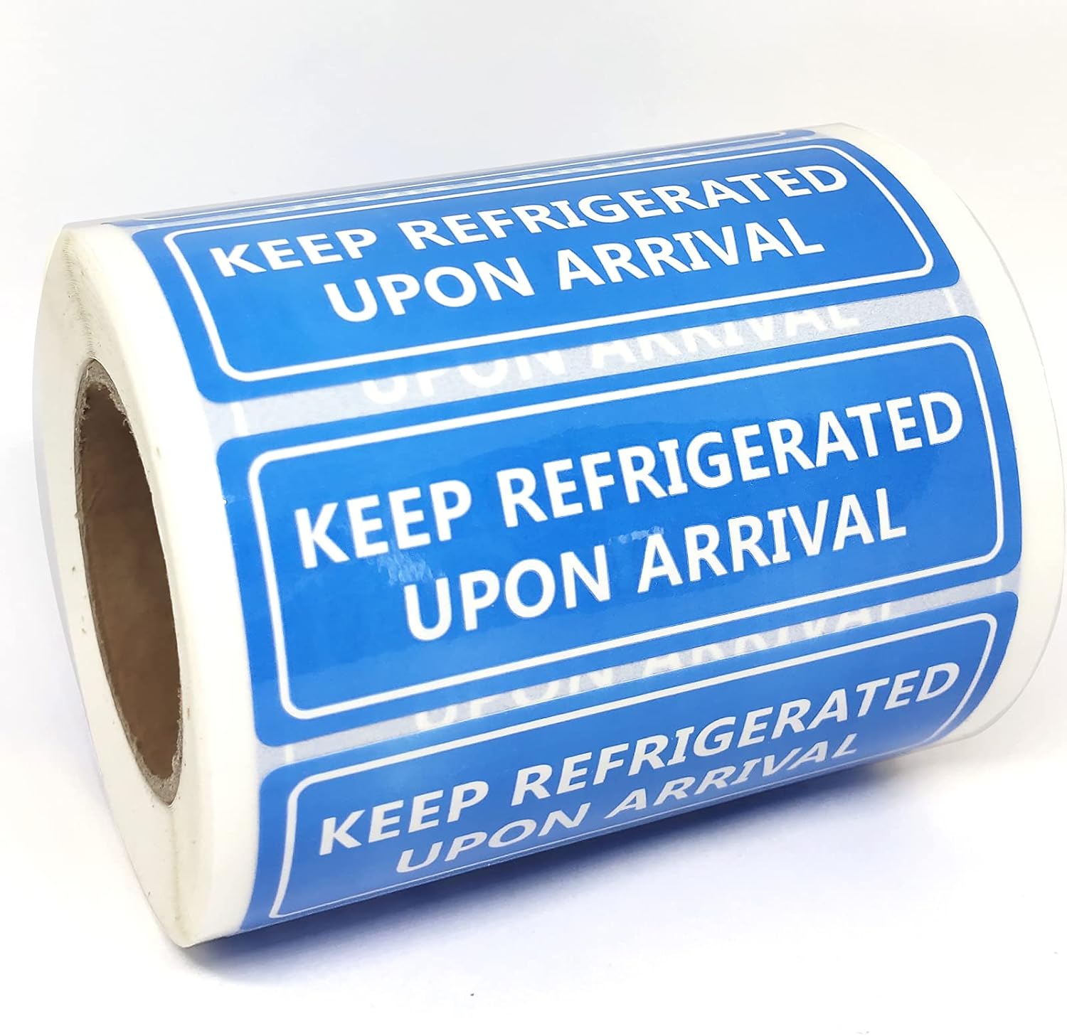 Amazon.com: Keep Refrigerated Upon Arrival Frozen Stickers 1x3 Inch ...