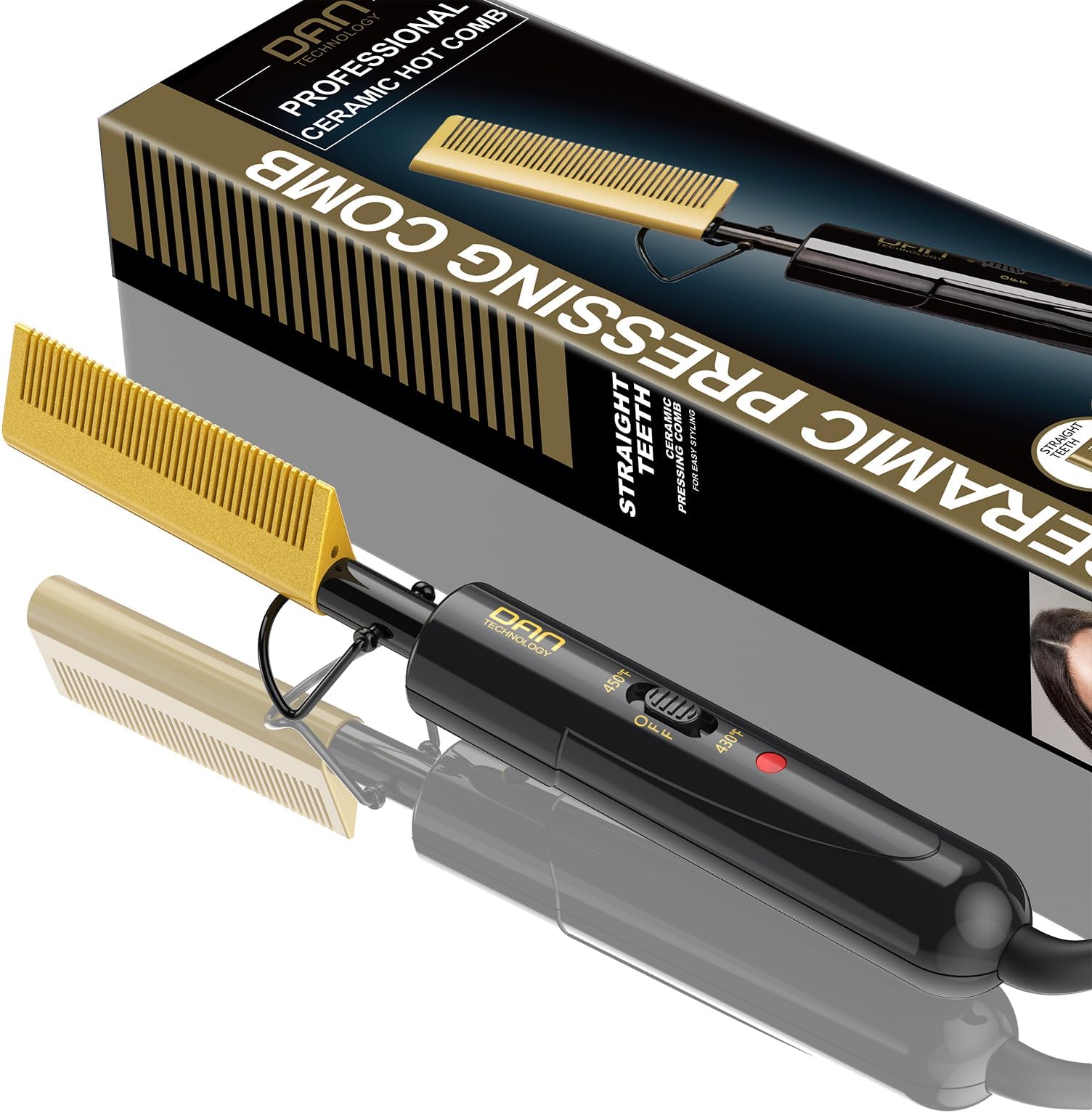 Amazon.com : Hot Beauty Professional Electric Pressing Comb, Hot Comb ...