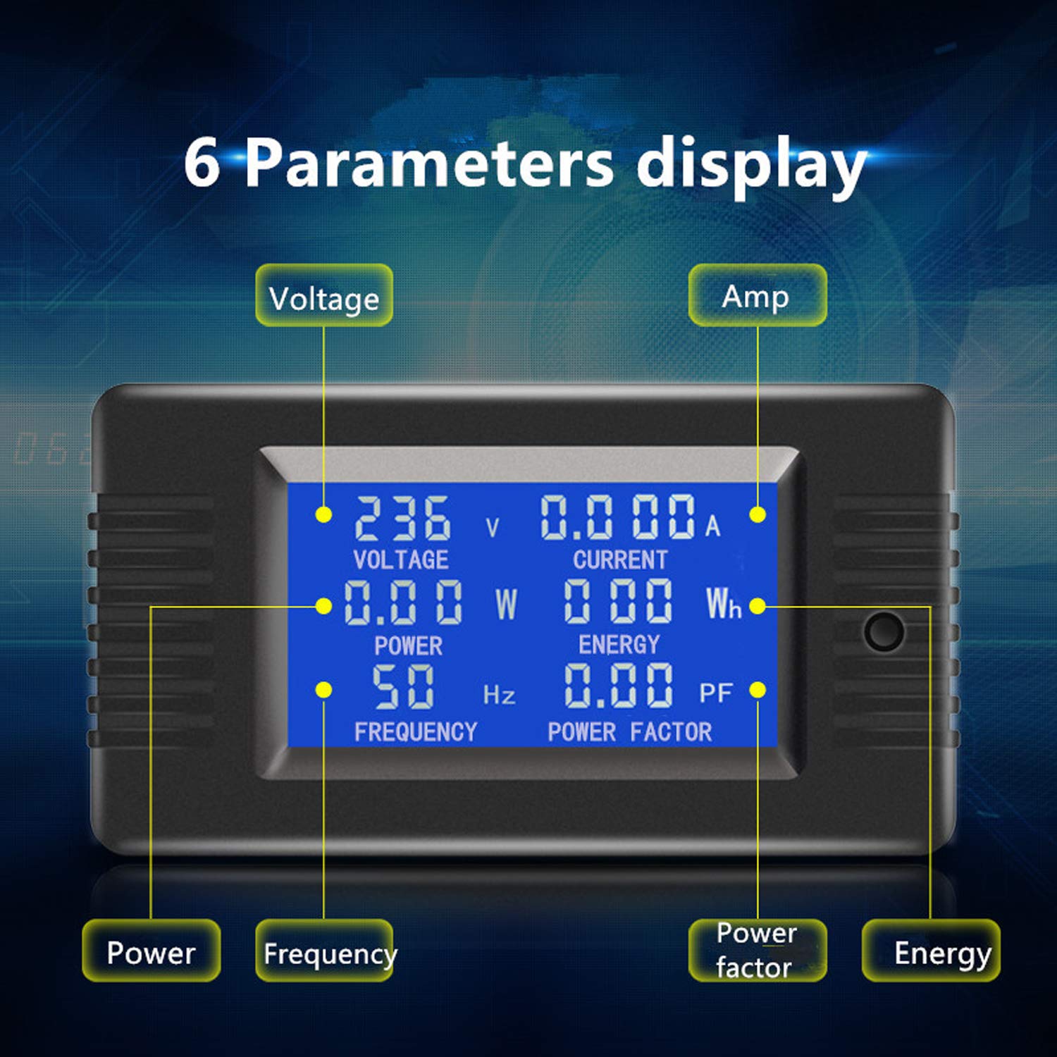 Snapklik.com : AUTENS AC Digital Meter AC 80-260V 100A Current Voltage ...