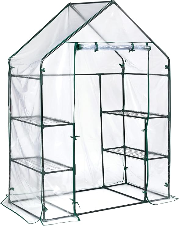 Amazon.com : Miracle-GRO 4'8" x 29" x 6'5" All-Season Mini Walk-in ...