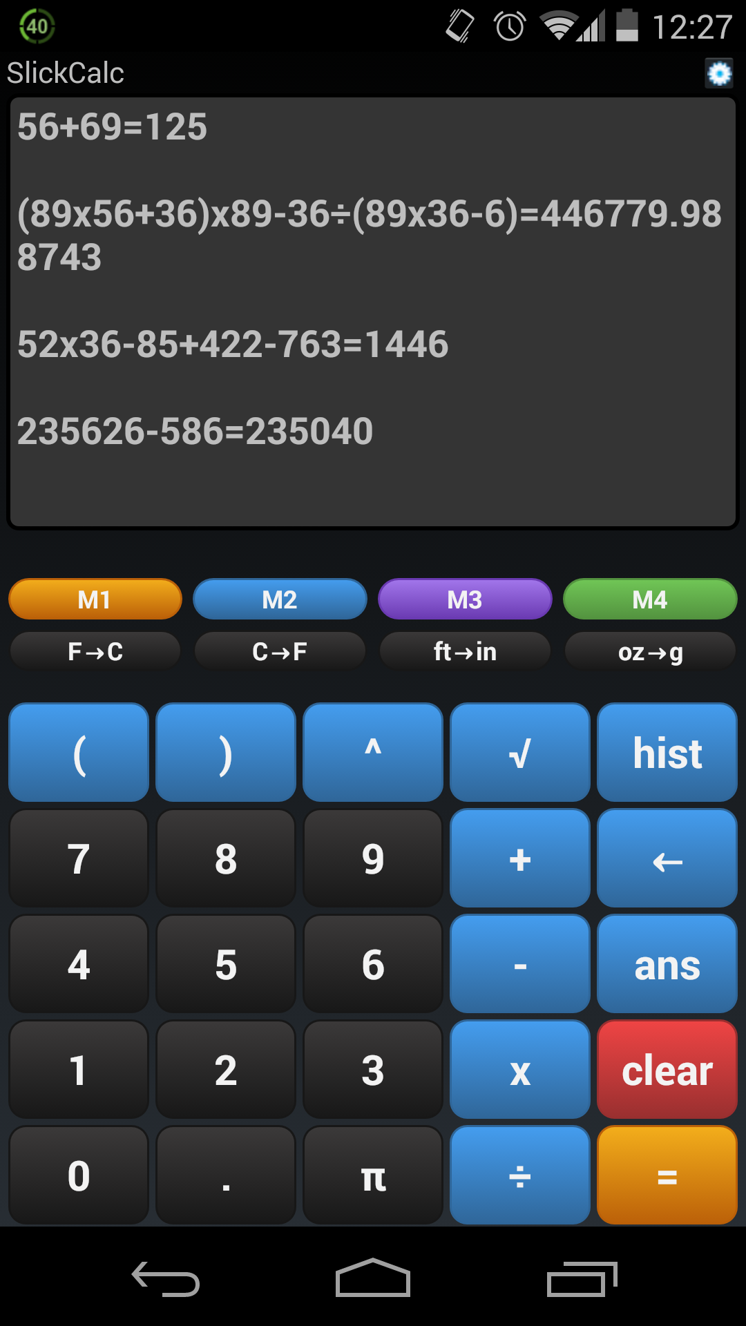 SlickCalc Calculator with Unit Conversion - App on Amazon Appstore
