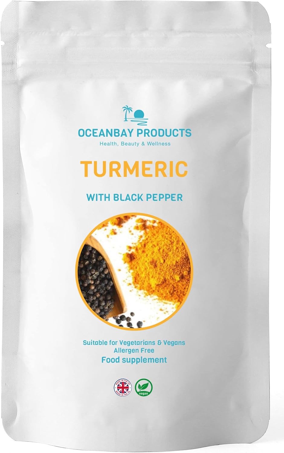 Turmeric High Strength 3000mg with Black Pepper with Active Curcumin ...