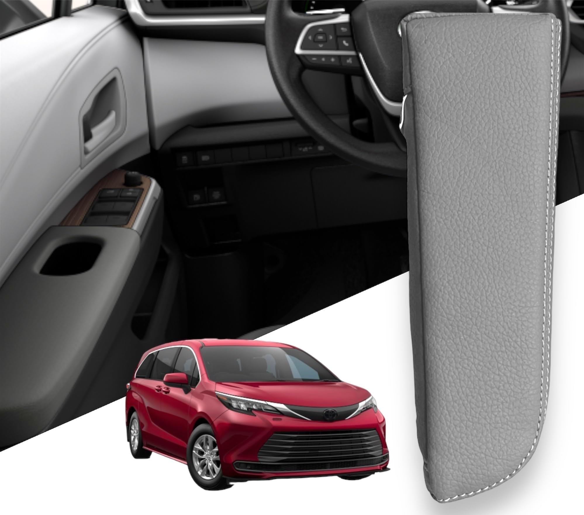 Amazon.com: EMZ Leather Door Armrest Cushion Pad Accessories for Toyota ...